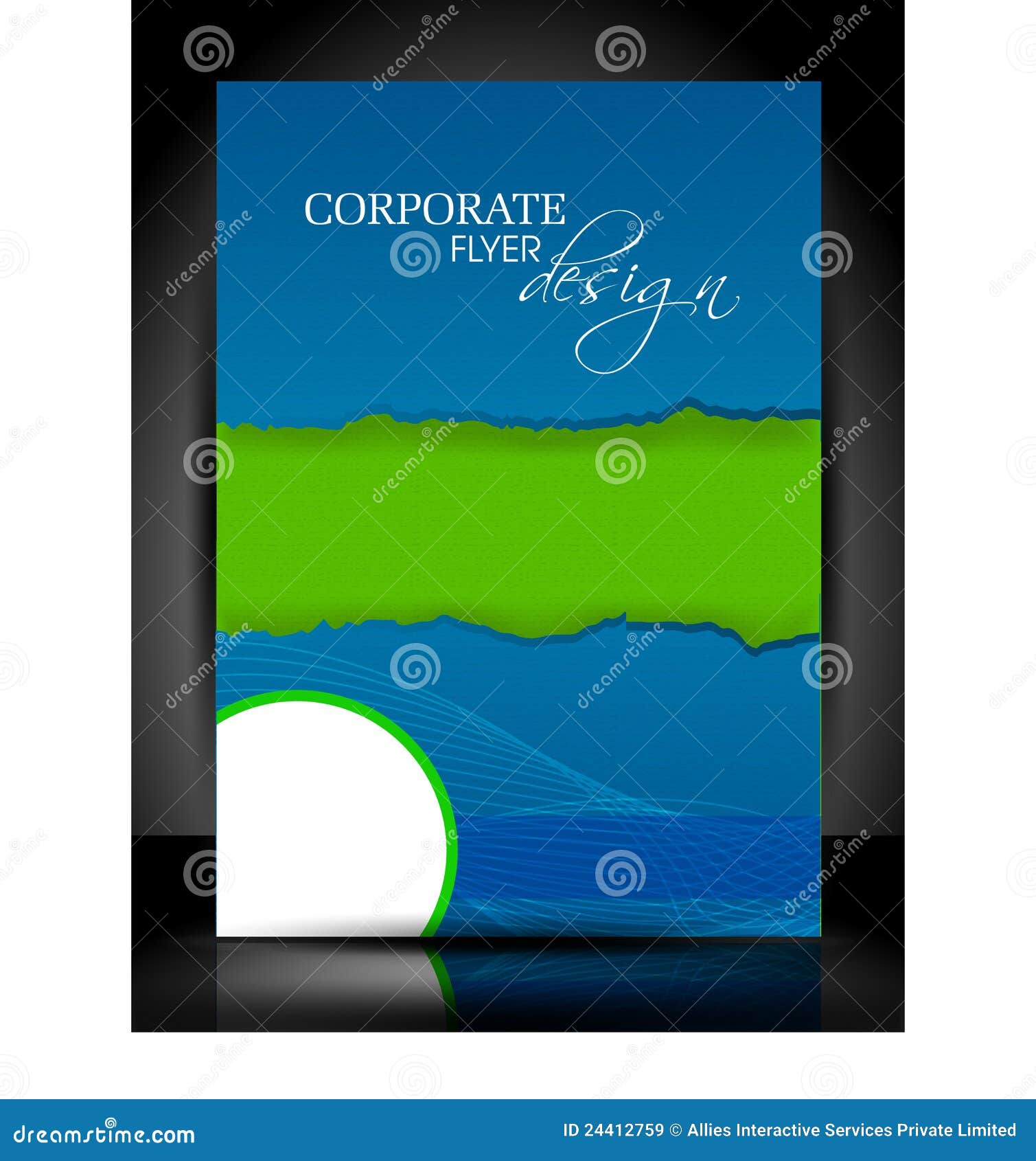 Paper Textured Flyer Design. Royalty Free Stock Images - Image: 24412759