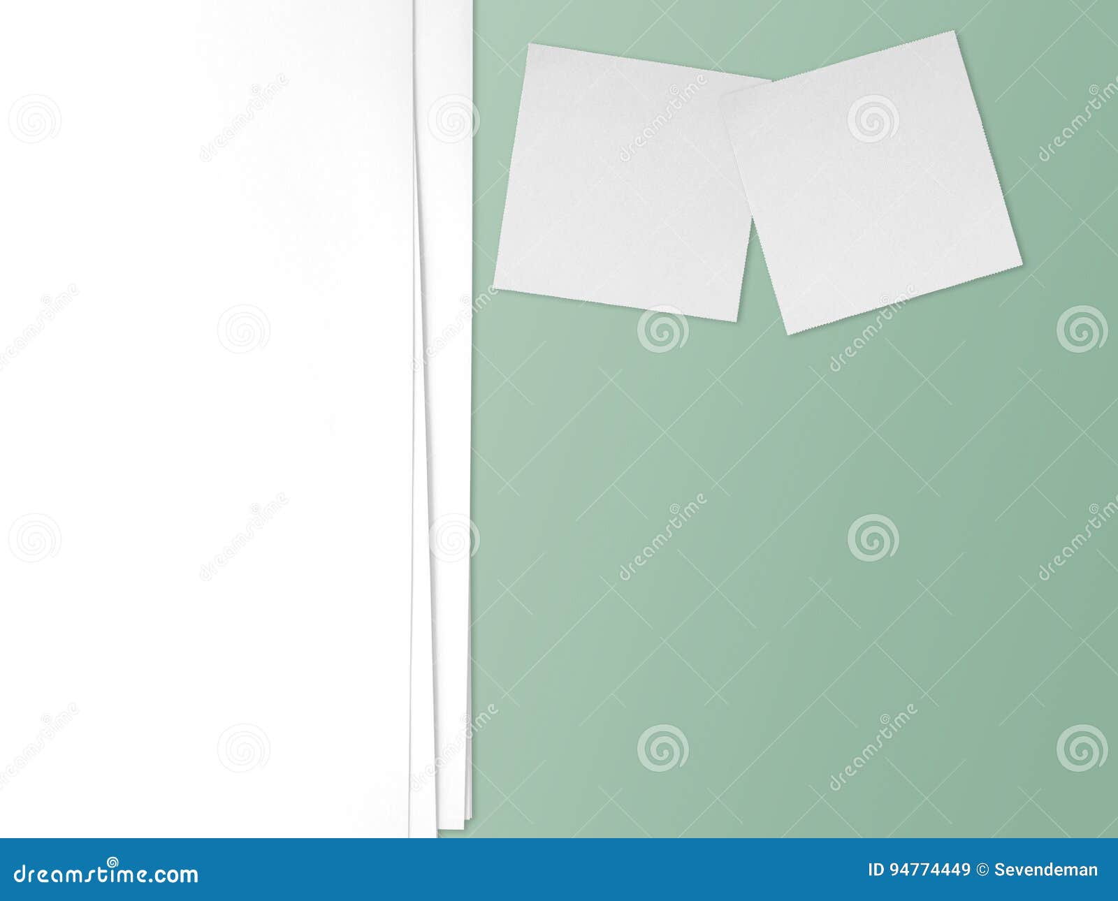 Paper Theme for Presentation with Note Papers. Stock Image - Image of ...