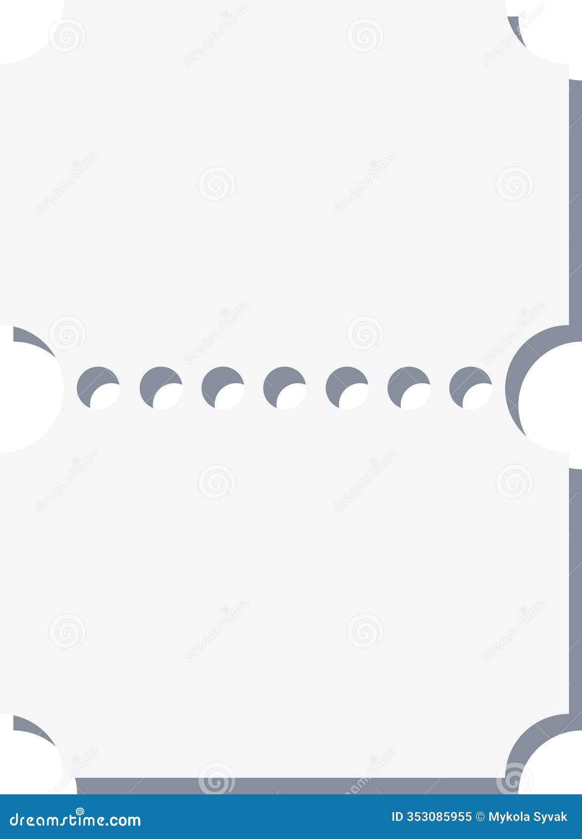 Paper Ticket Coupon stock illustration. Illustration of template ...