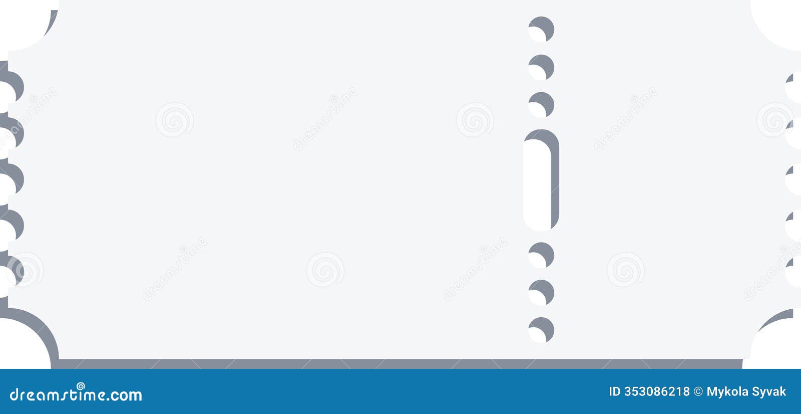 Paper Ticket Coupon stock illustration. Illustration of festival ...