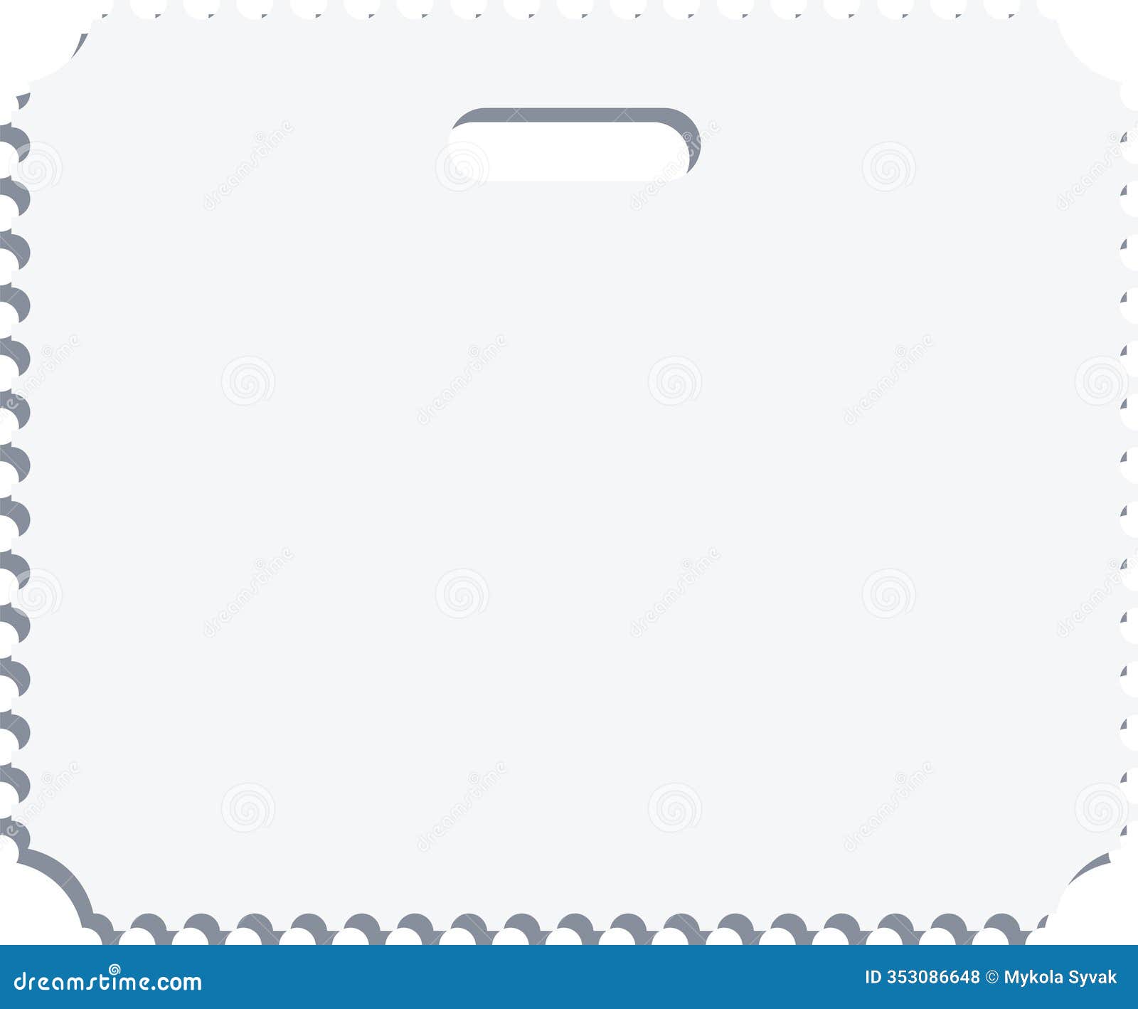 Paper Ticket Coupon stock illustration. Illustration of card - 353086648