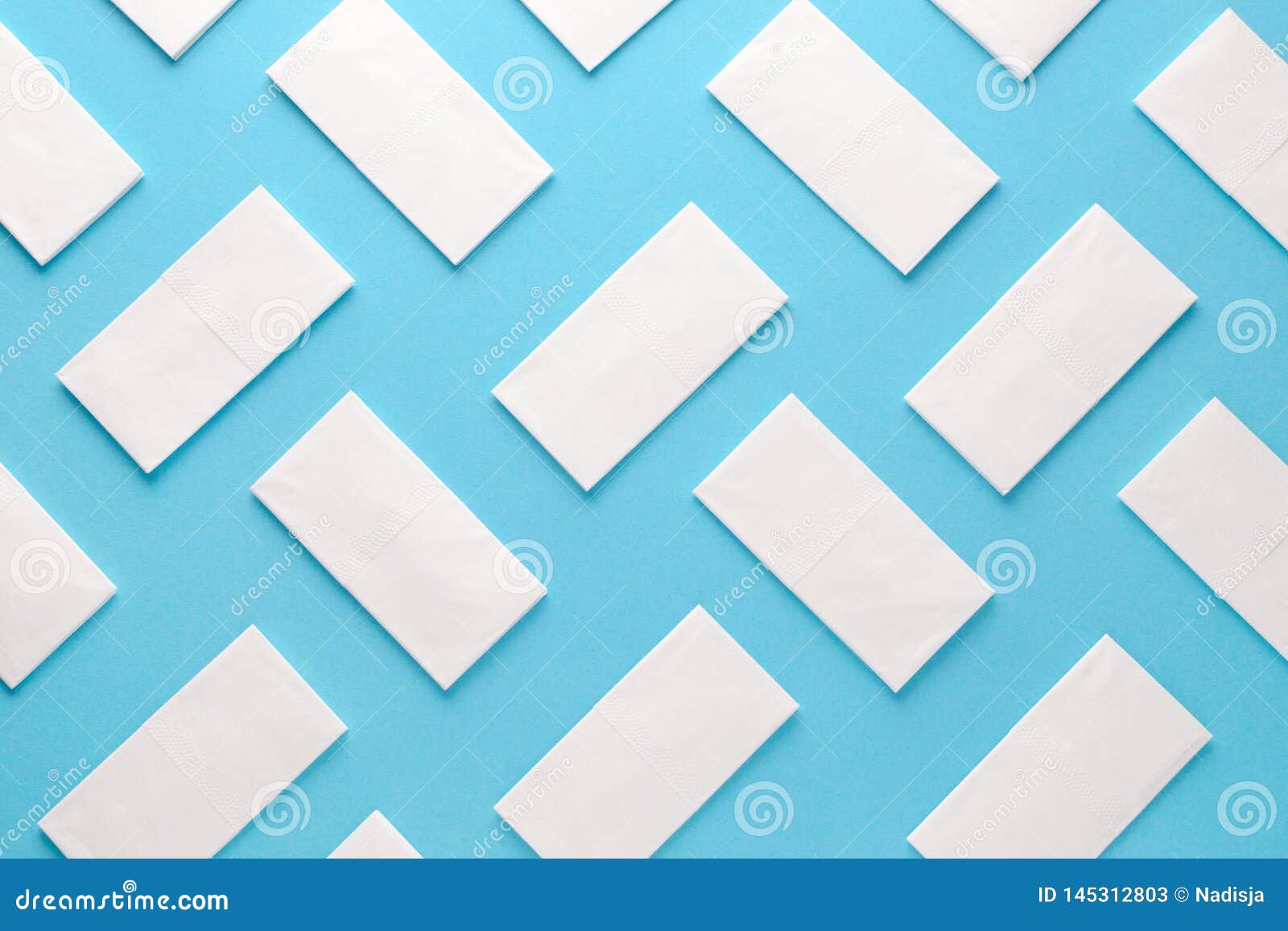 Paper Tissue Abstract Pattern on Blue Background Stock Image - Image of ...
