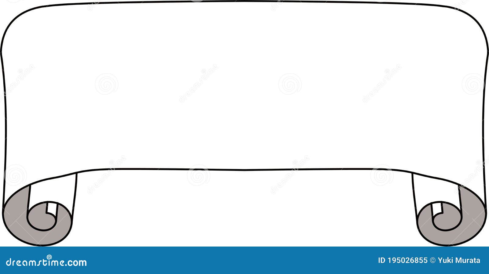 Paper Title scroll stock vector. Illustration of vector - 195026855