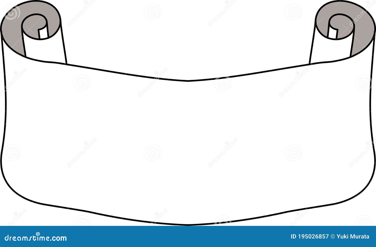 Paper Title scroll stock vector. Illustration of history - 195026857