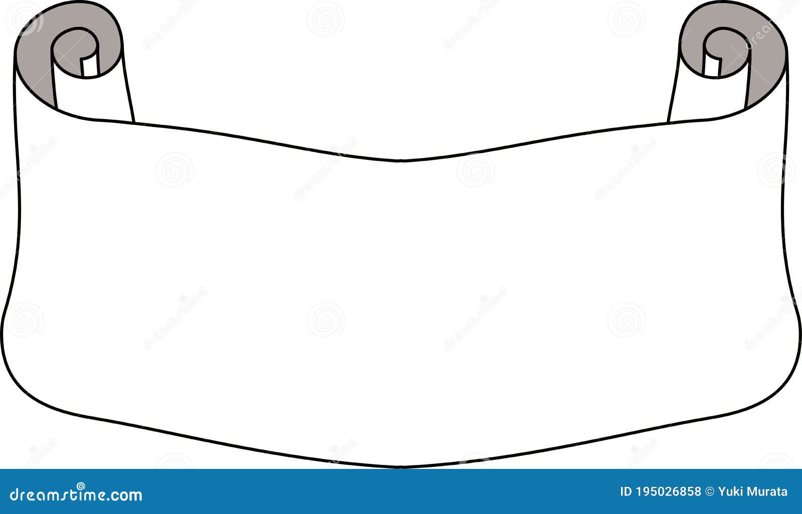 Paper Title scroll stock vector. Illustration of frame - 195026858