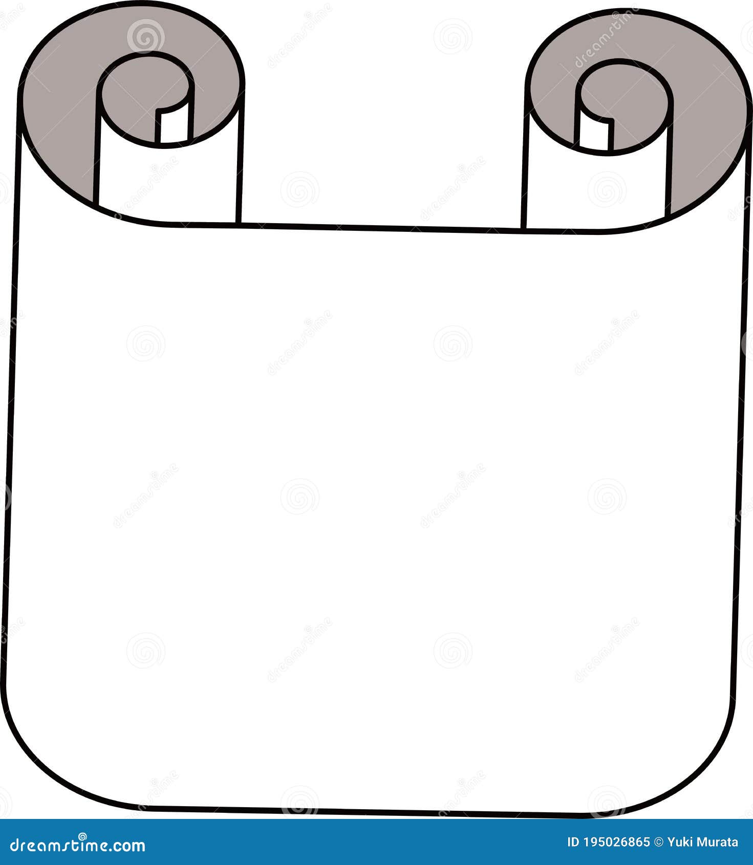 Paper Title scroll stock vector. Illustration of copy - 195026865