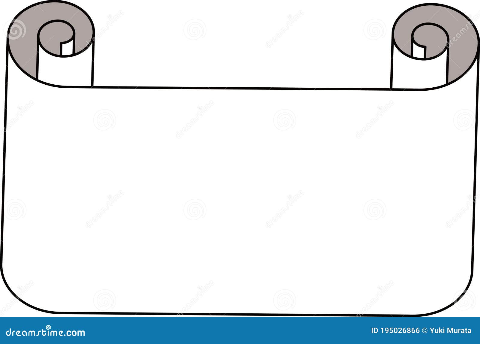 Paper Title scroll stock vector. Illustration of background - 195026866