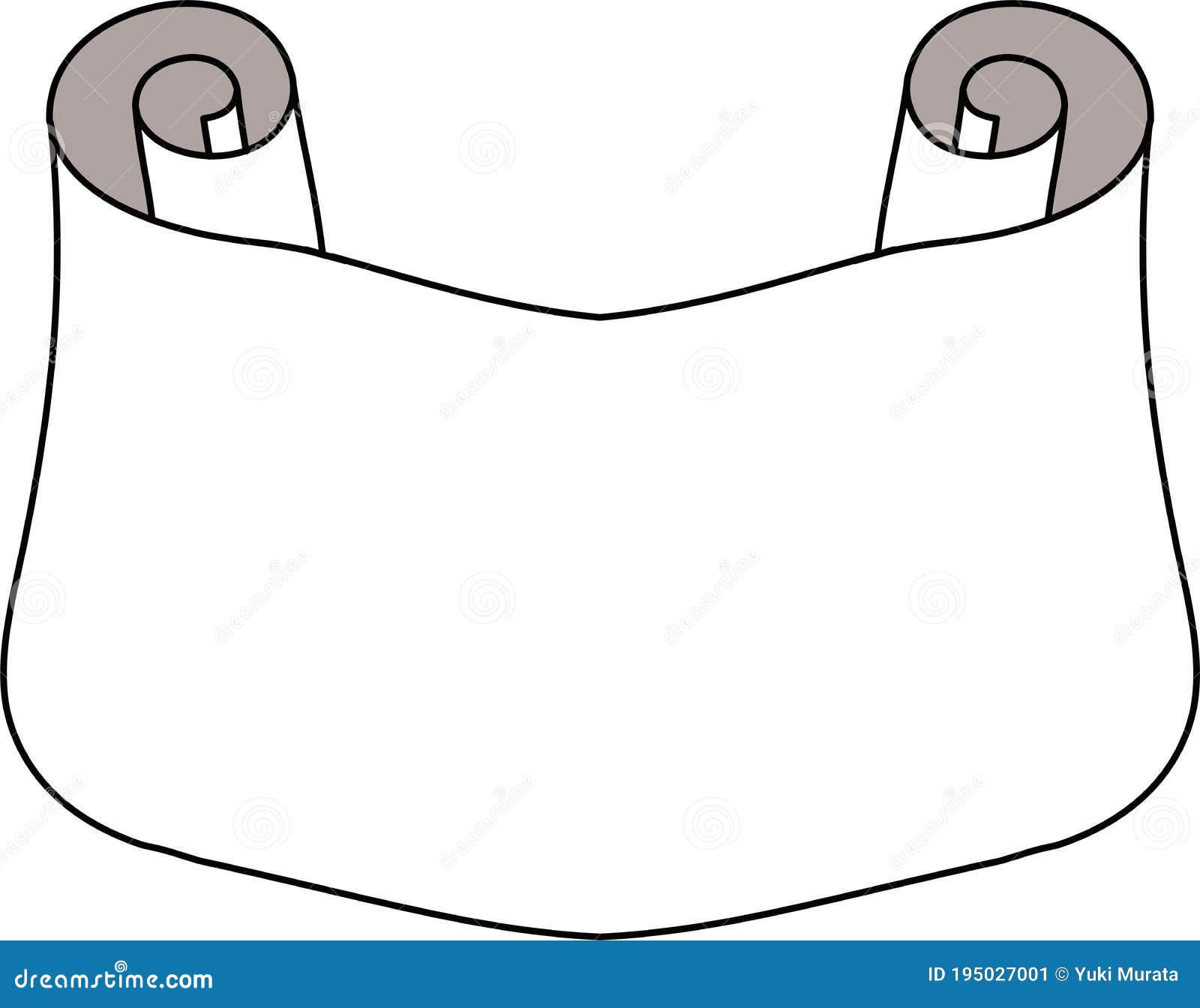 Paper Title scroll stock vector. Illustration of material - 195027001