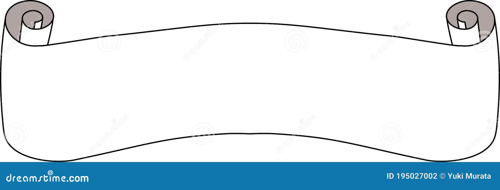 Paper Title scroll stock vector. Illustration of background - 195027002