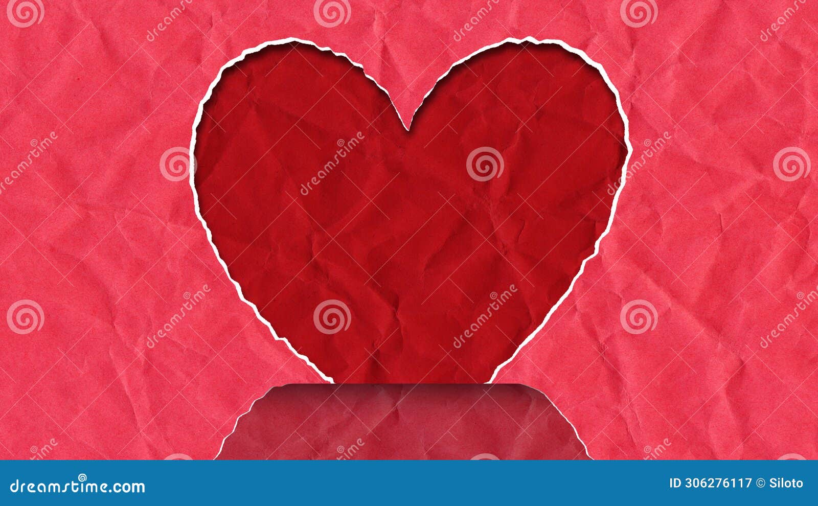 Paper Torn in the Shape of a Heart Stock Image - Image of abstract ...