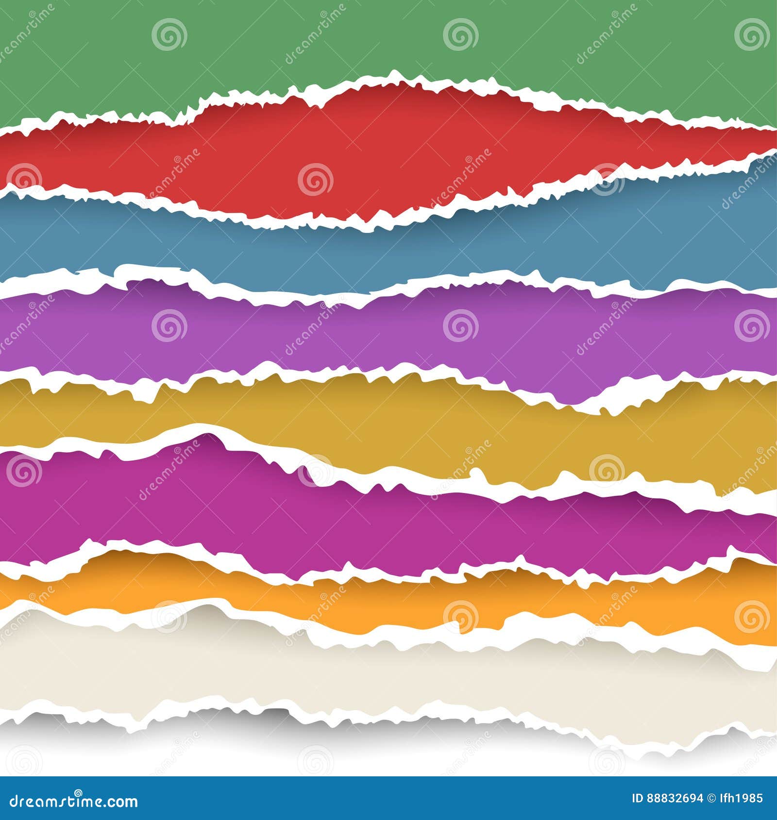 Paper torned 01 stock vector. Illustration of advertising - 88832694