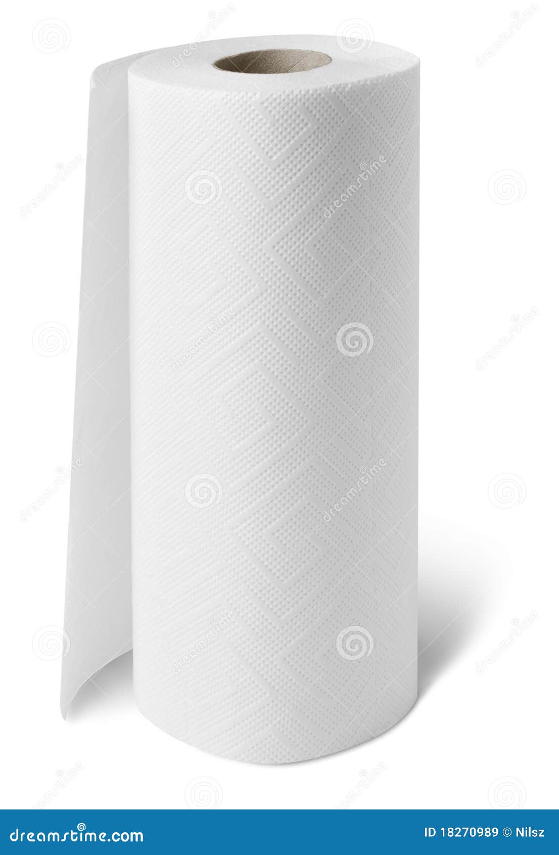 Paper towel roll stock image. Image of kitchen, white - 18270989
