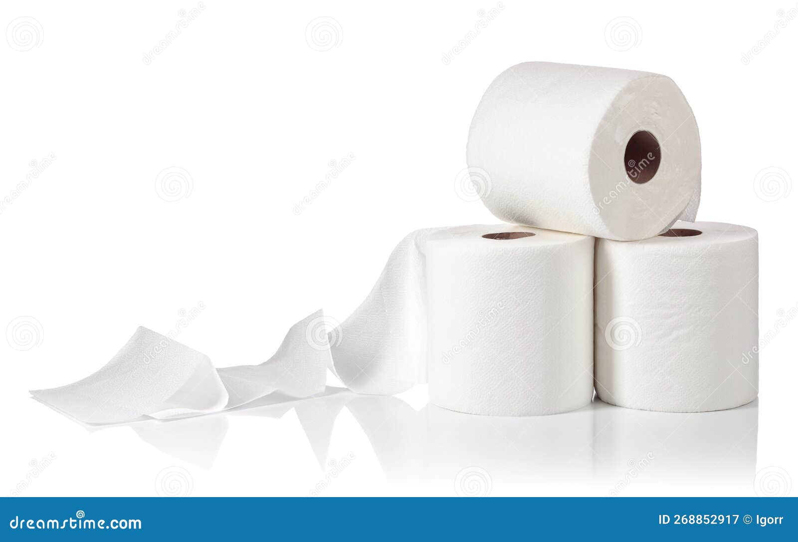 Paper Towels Isolated on a White Background Stock Image - Image of ...