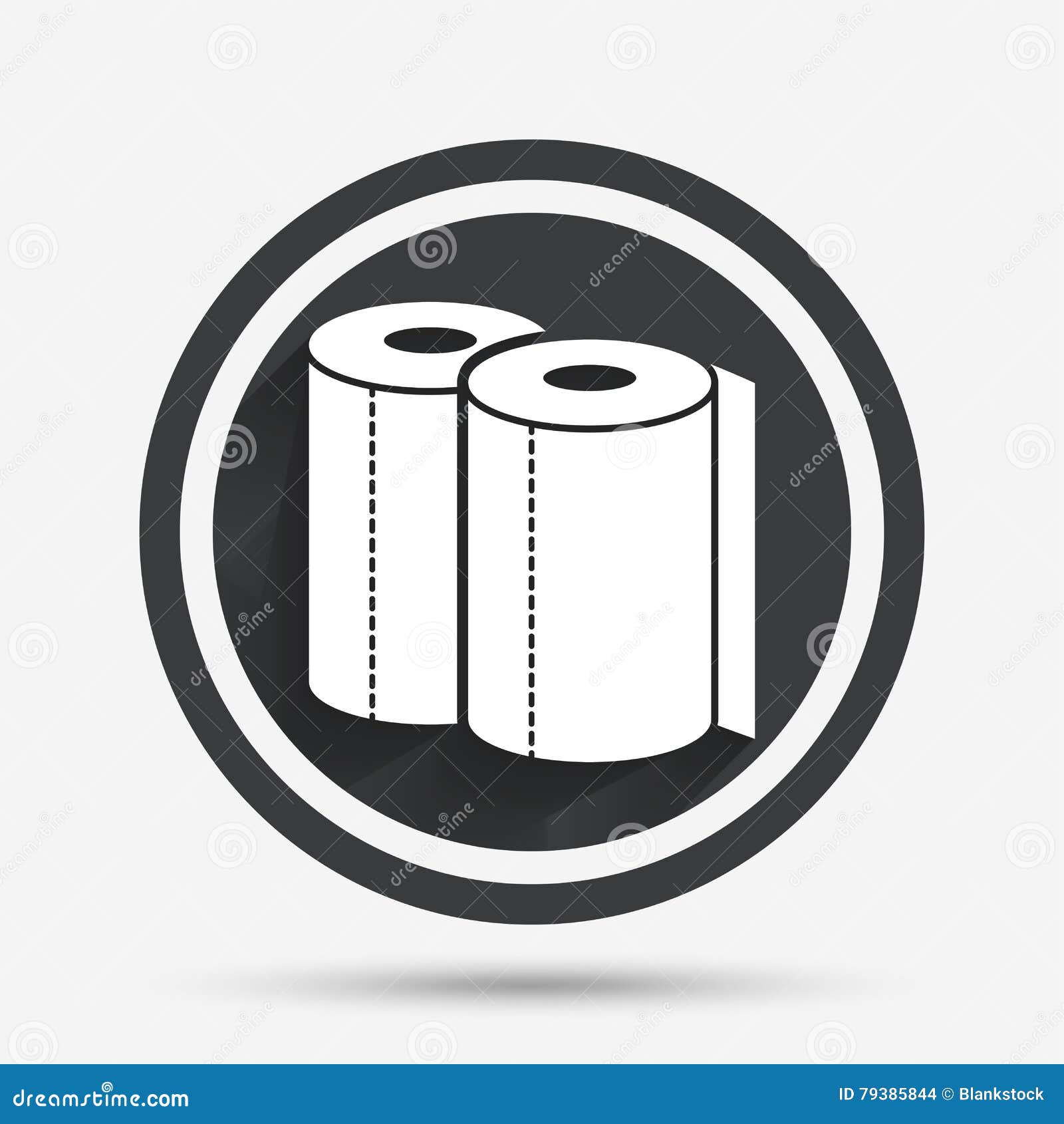 Paper Towels Sign Icon. Kitchen Roll Symbol Stock Vector - Illustration ...