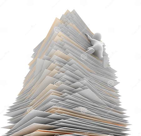Paper Tower stock illustration. Illustration of bills - 17696231