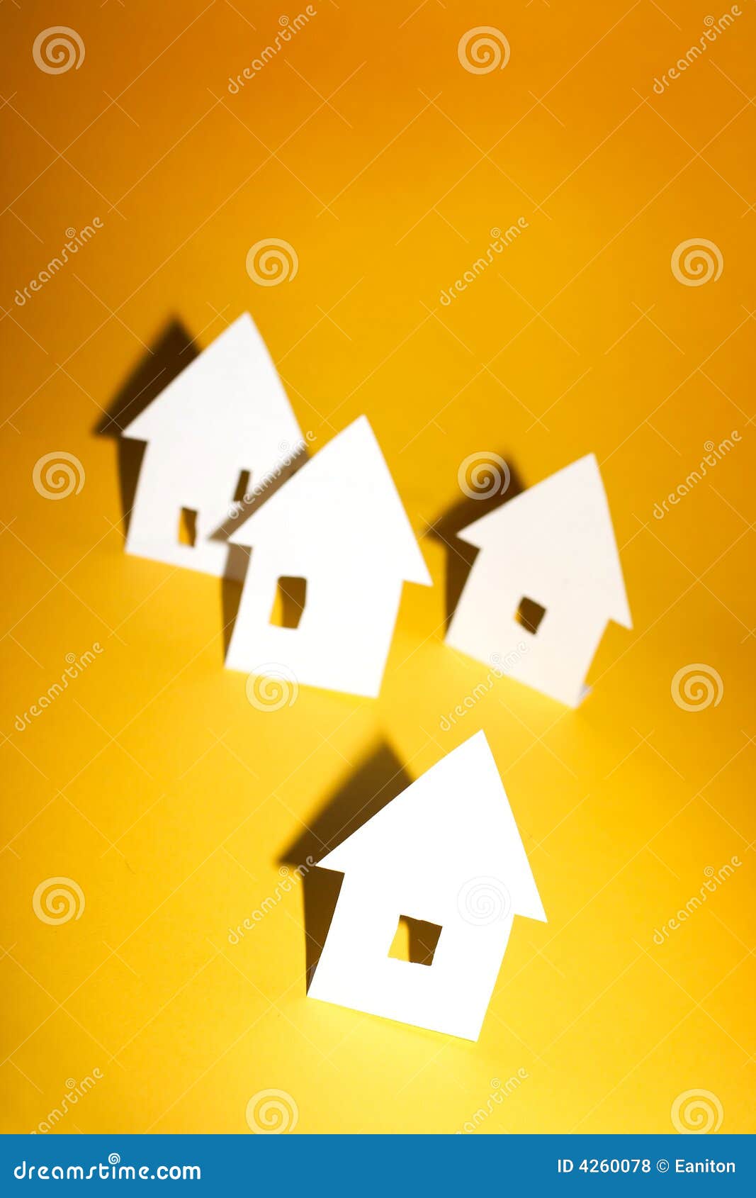 Paper Town. Papercraft House And Papercraft Building Royalty-Free Stock ...