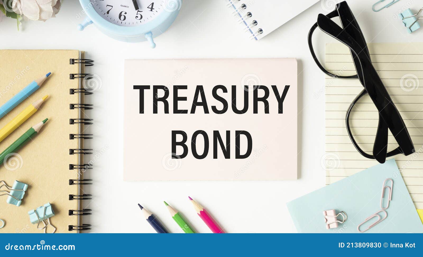 Paper with Treasury bonds stock photo. Image of medical - 213809830