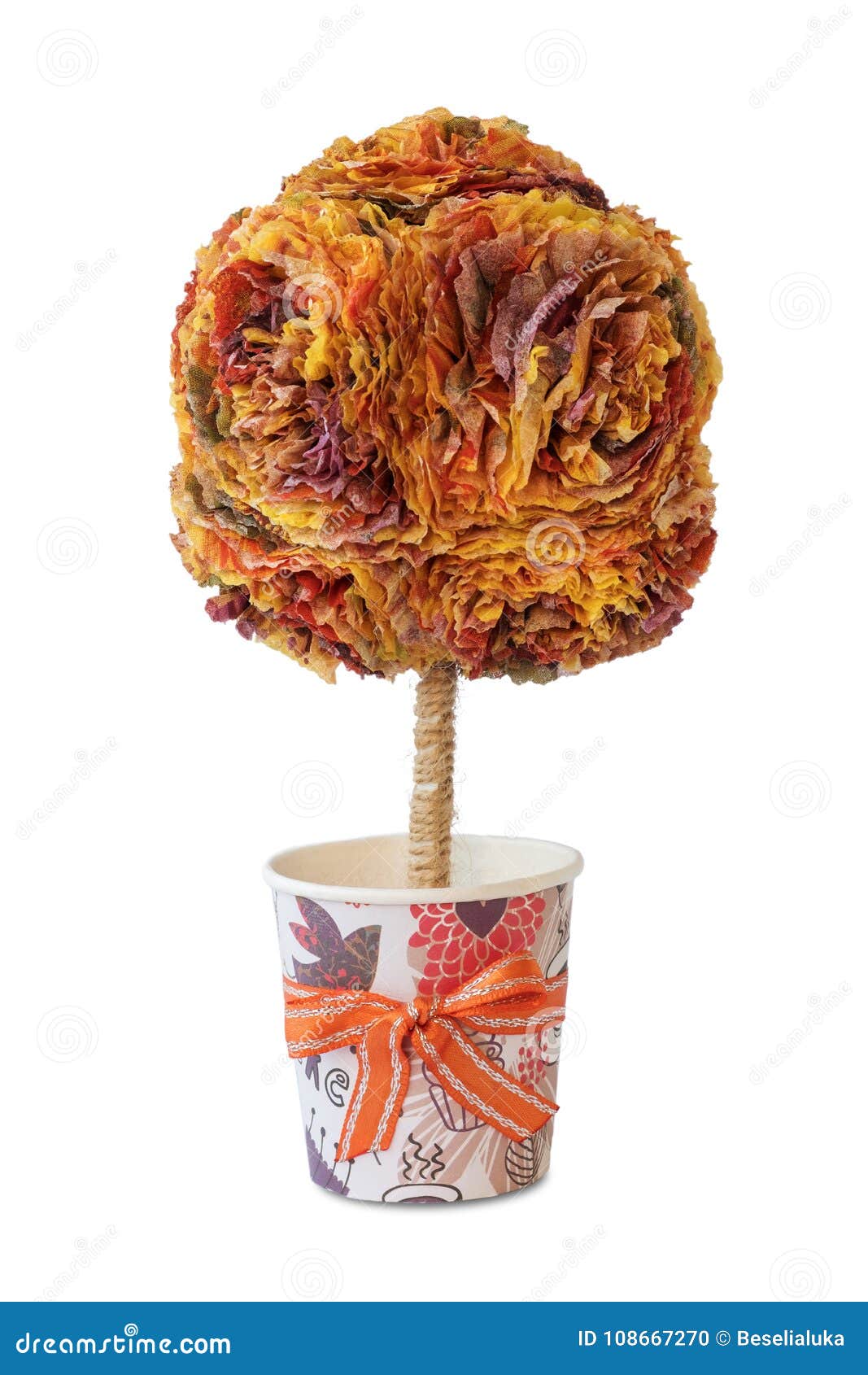 A paper tree stock photo. Image of texture, decorative - 108667270