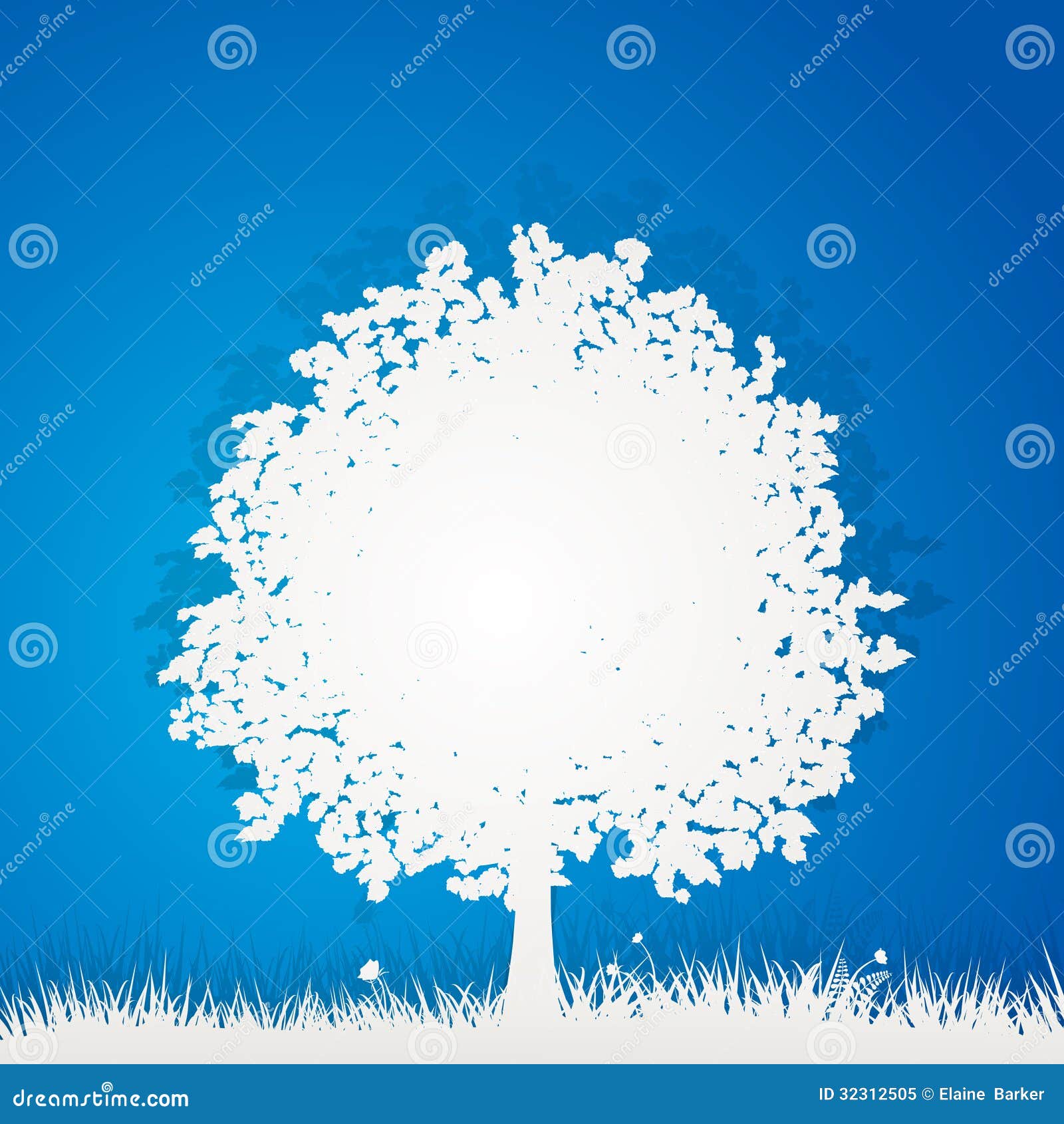 Paper tree stock vector. Illustration of paper, nature - 32312505