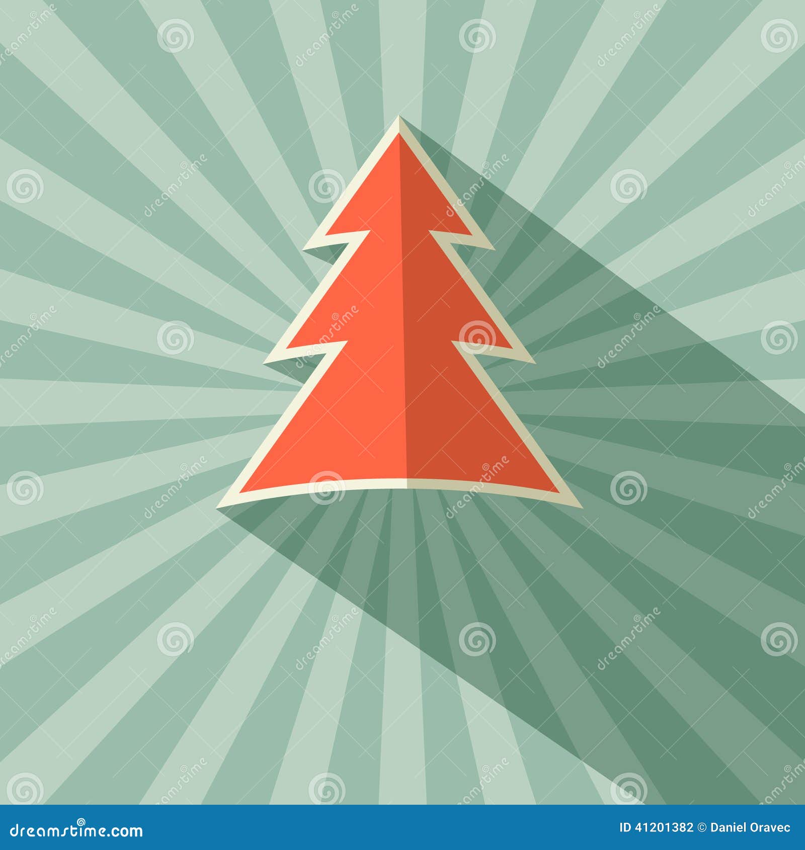 Paper Tree Retro Vector Illustration Stock Vector - Illustration of ...