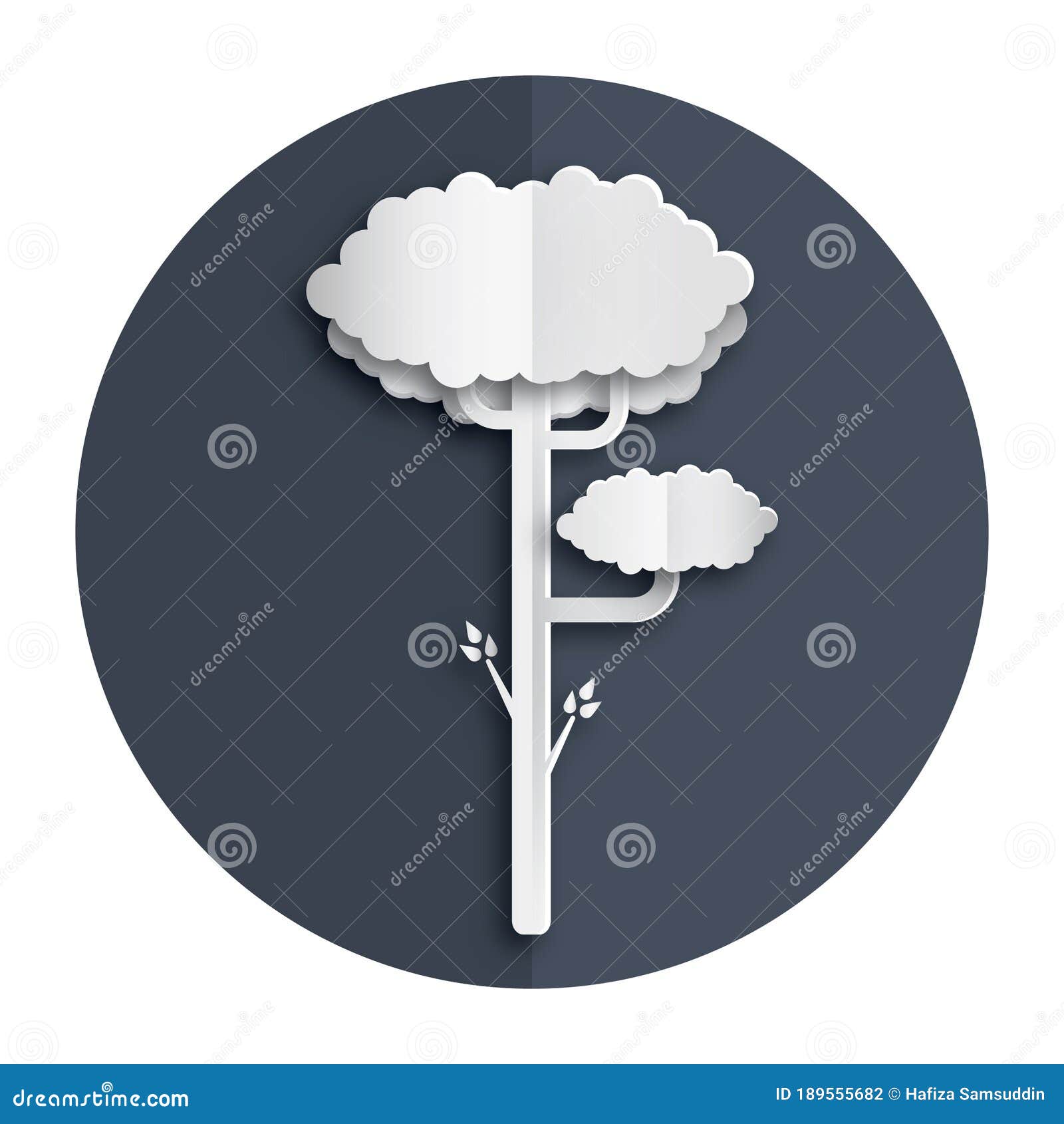 Paper Tree. Vector Illustration Decorative Design Stock Vector ...