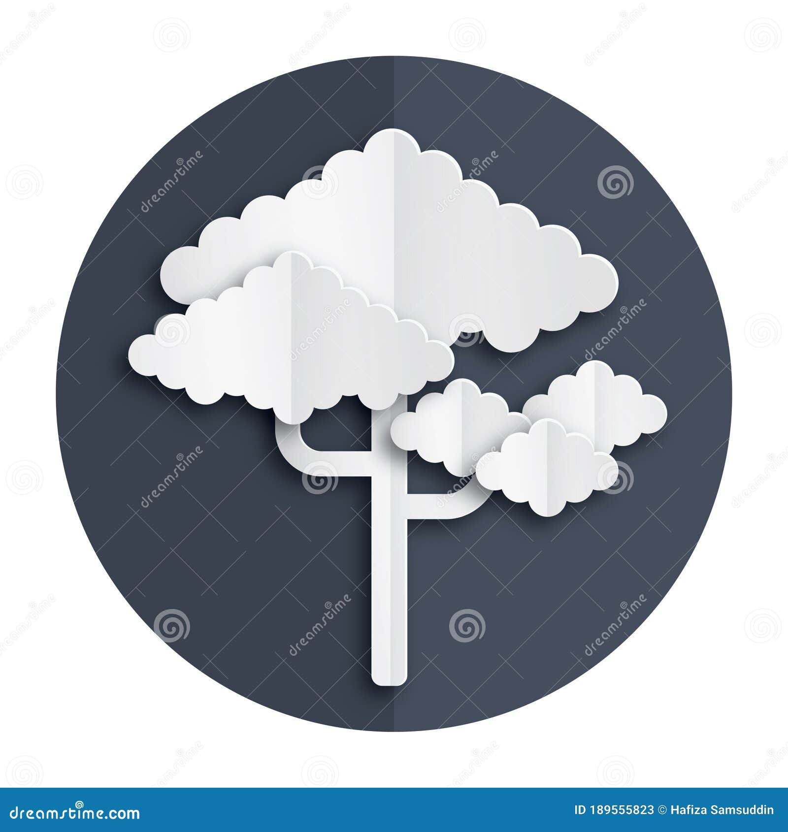 Paper Tree. Vector Illustration Decorative Design Stock Vector ...