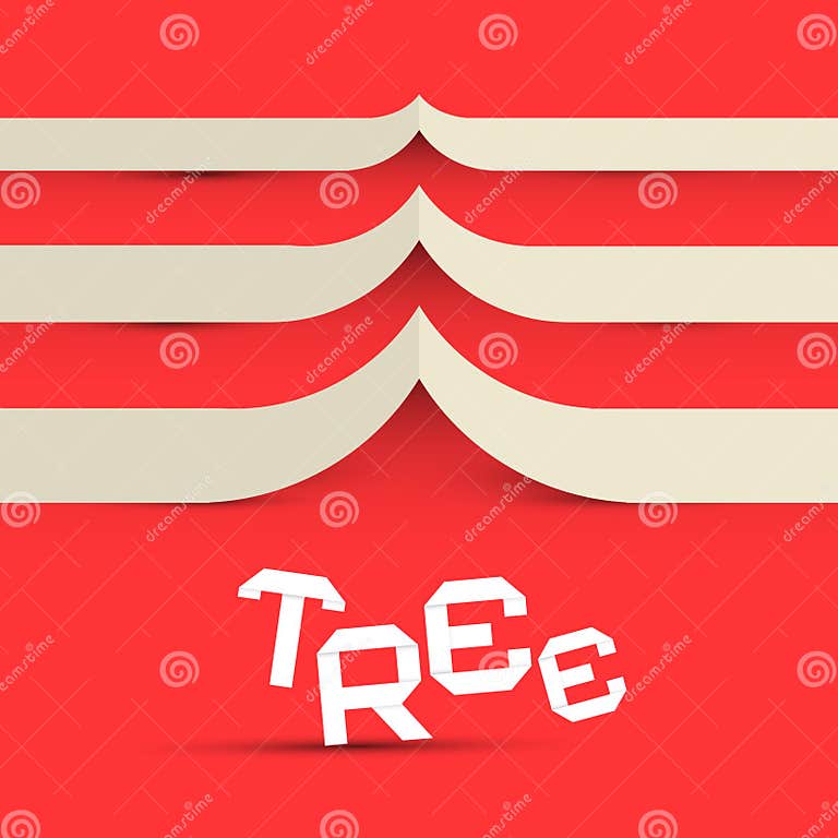 Paper Tree Vector Symbol stock vector. Illustration of icon - 41201769