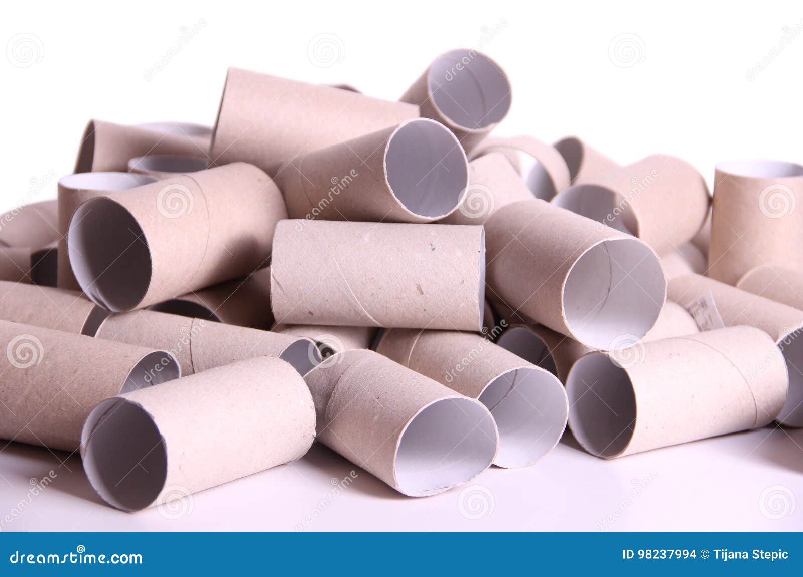 Paper tubes stock photo. Image of blank, cleanup, carton - 98237994