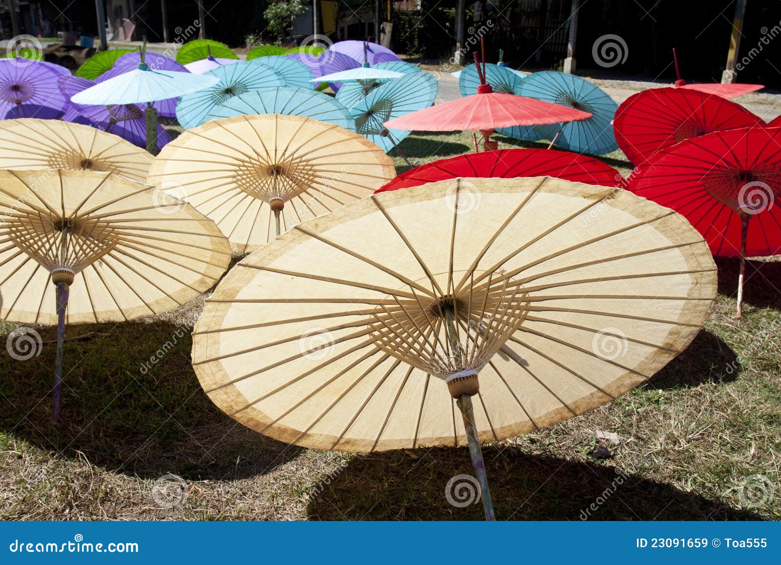 Paper Umbrella stock image. Image of colorful, color - 23091659