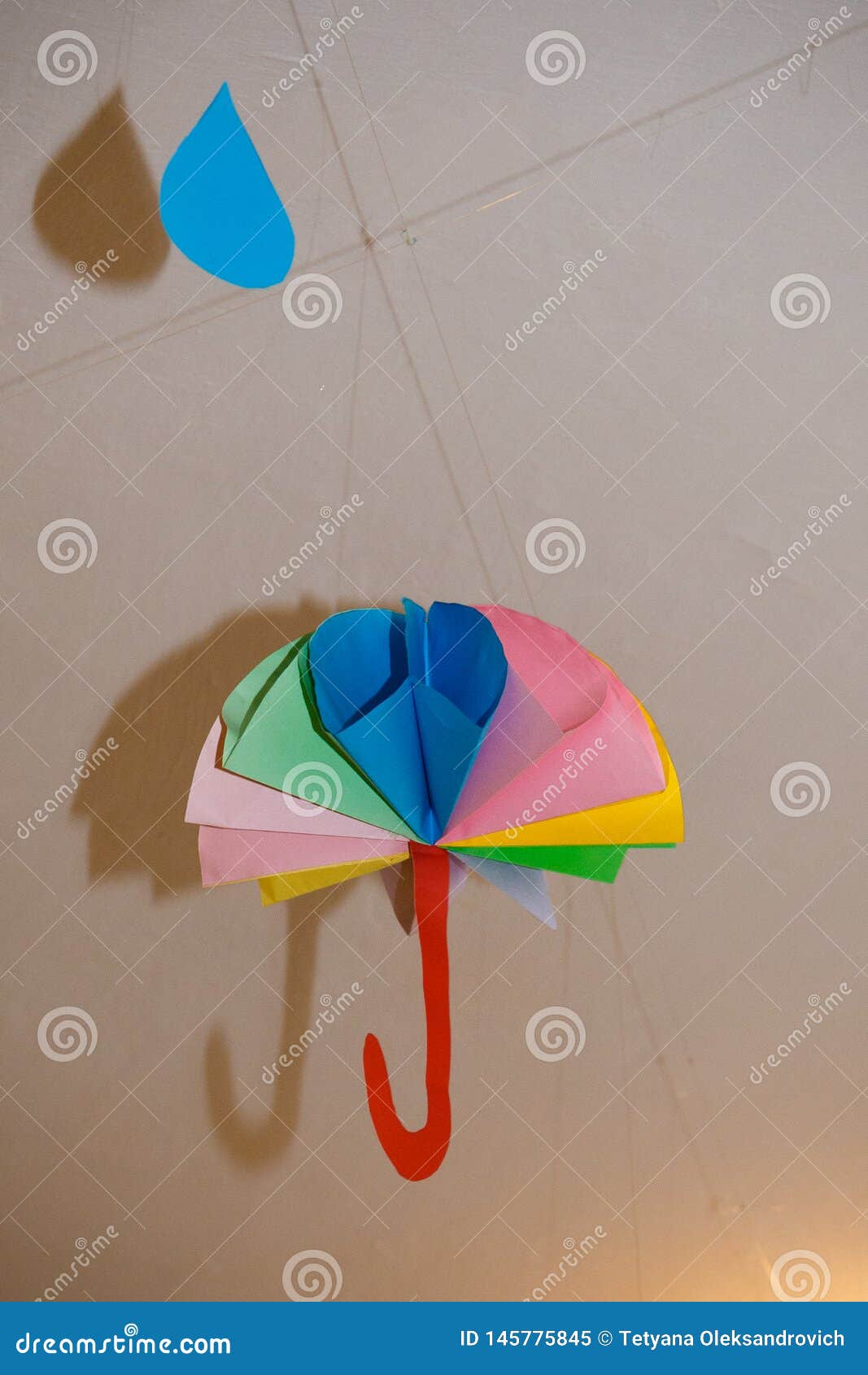 Paper Umbrella Decoration Decoration Element Stock Image - Image of ...