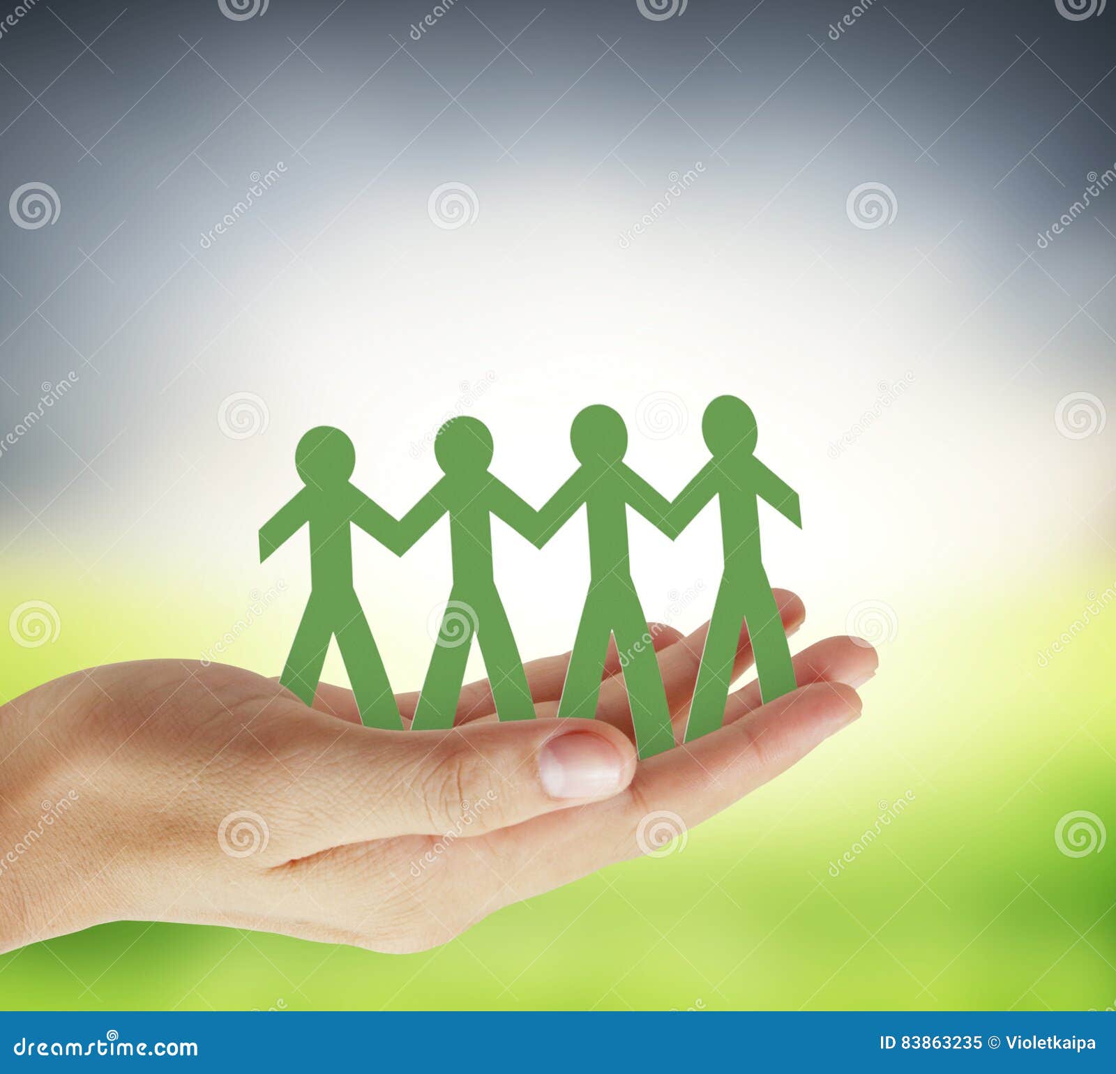 Paper Unity the People Design Stock Illustration - Illustration of ...