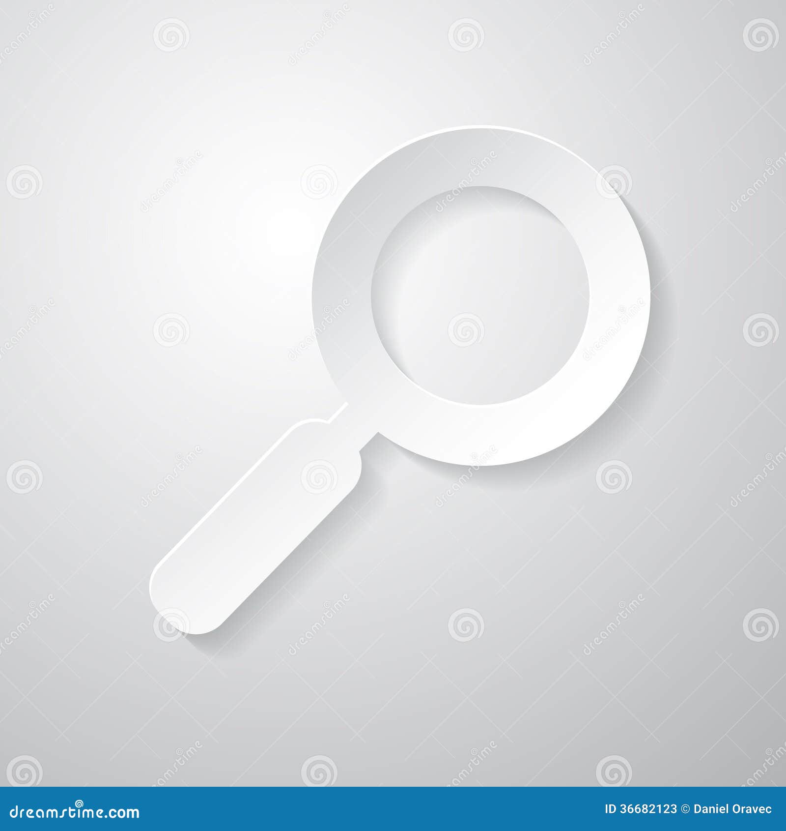 Paper Vector Abstract Magnifying Glass Stock Vector - Illustration of ...