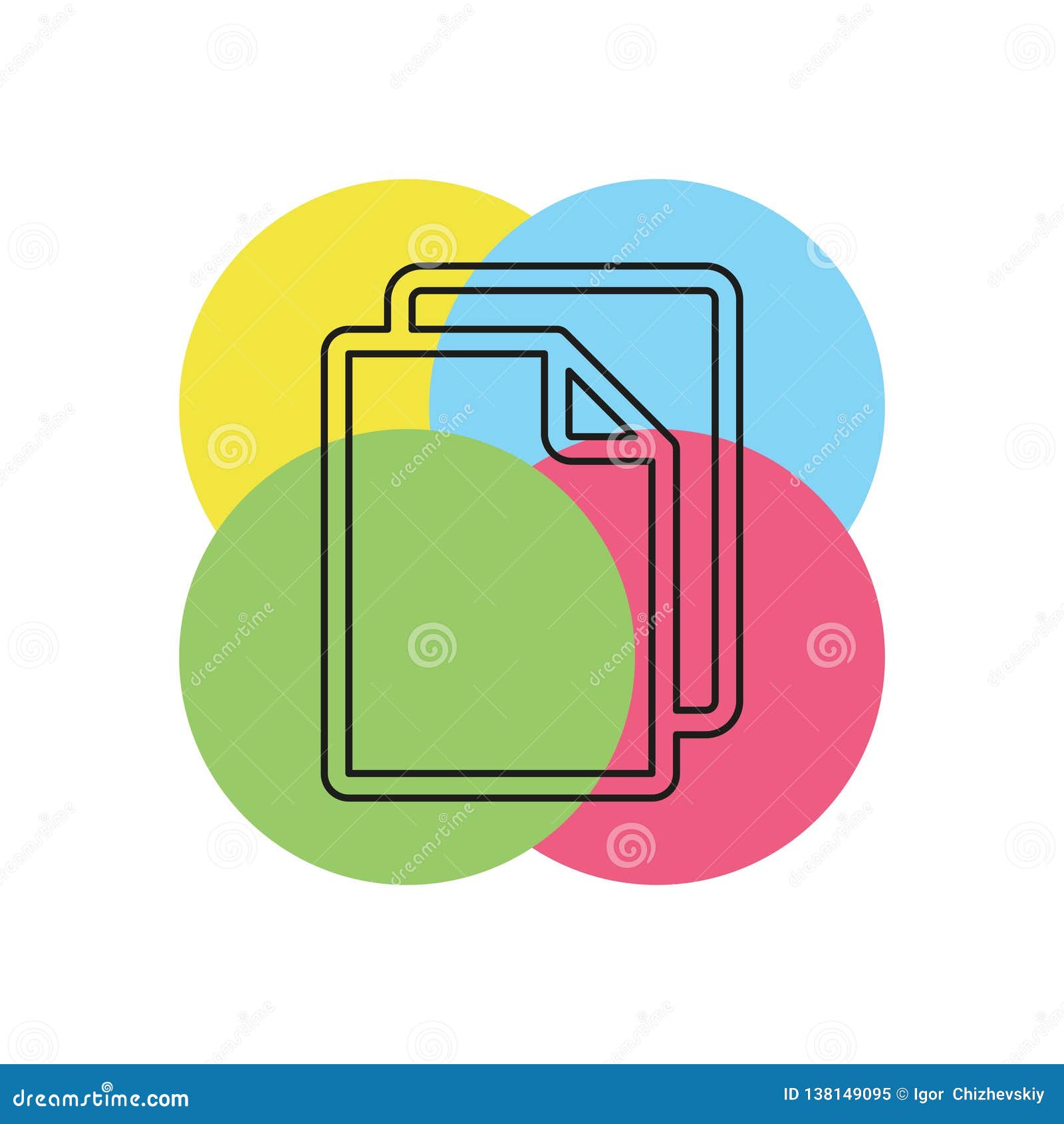 Paper vector icon stock illustration. Illustration of lined - 138149095