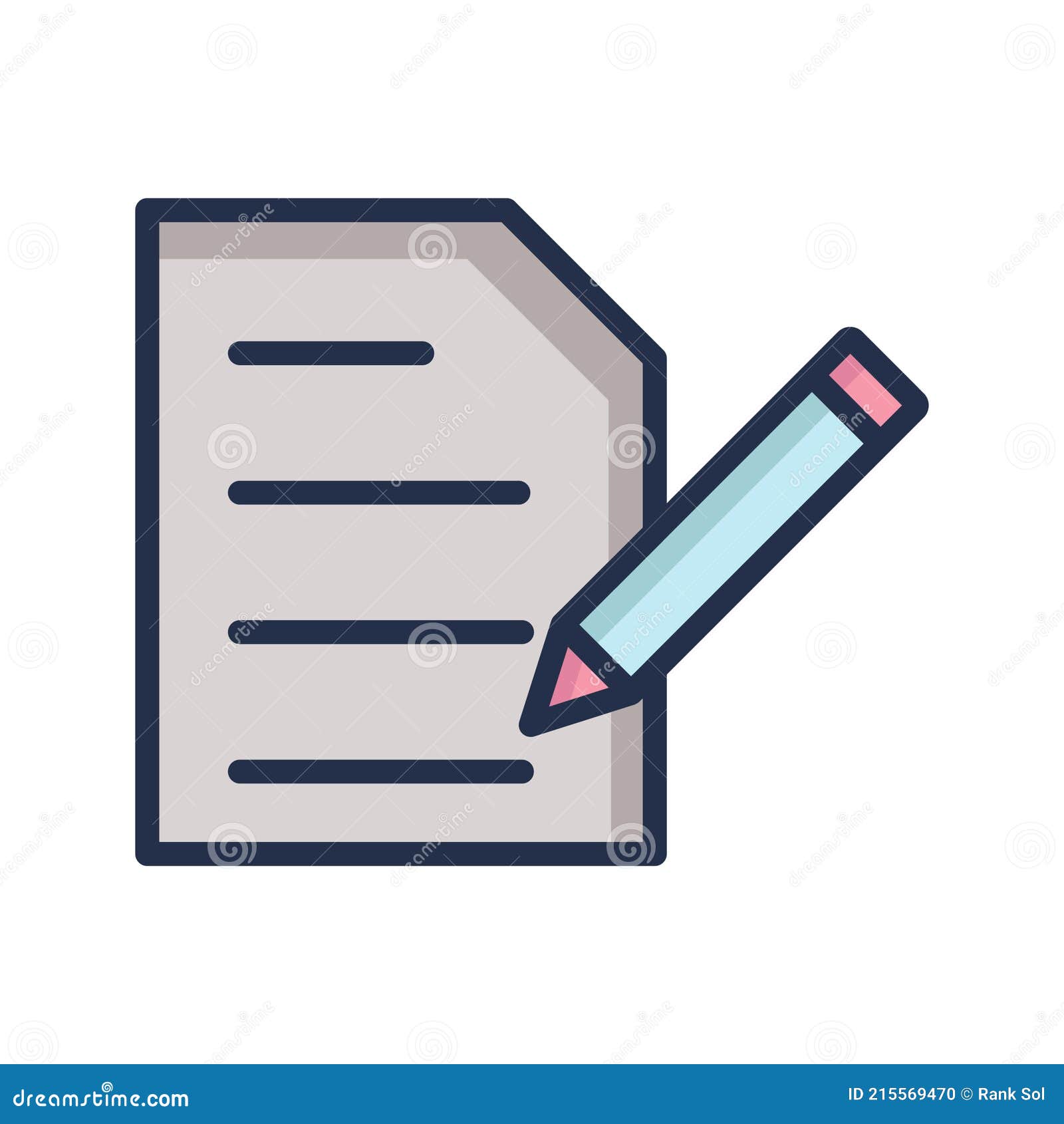 Paper Vector Icon Which Can Easily Modify or Edit Stock Vector ...