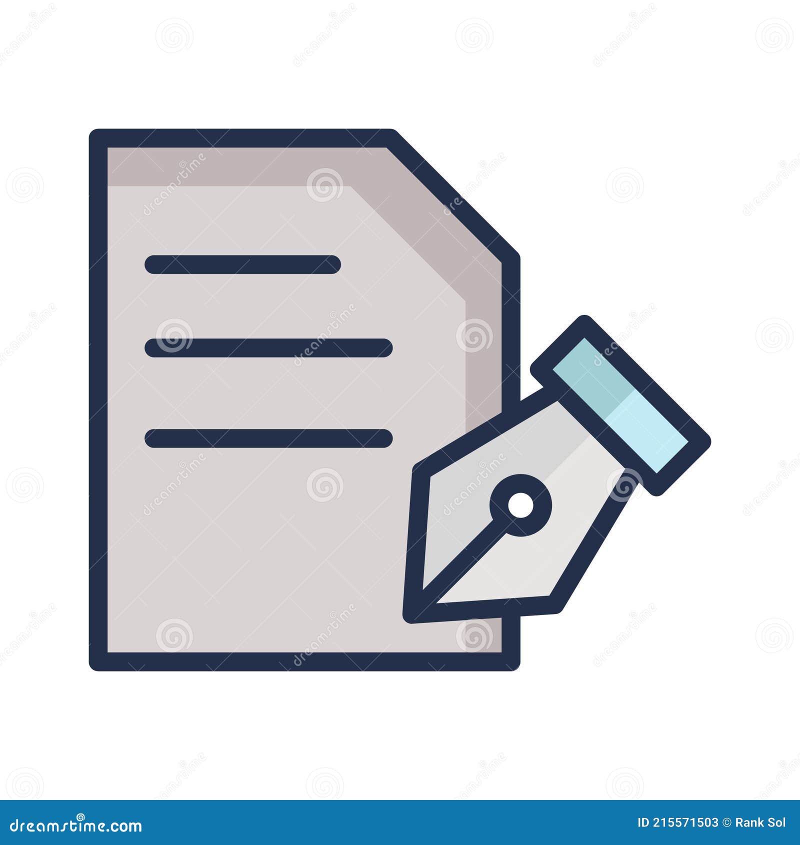 Paper Vector Icon Which Can Easily Modify or Edit Stock Vector ...