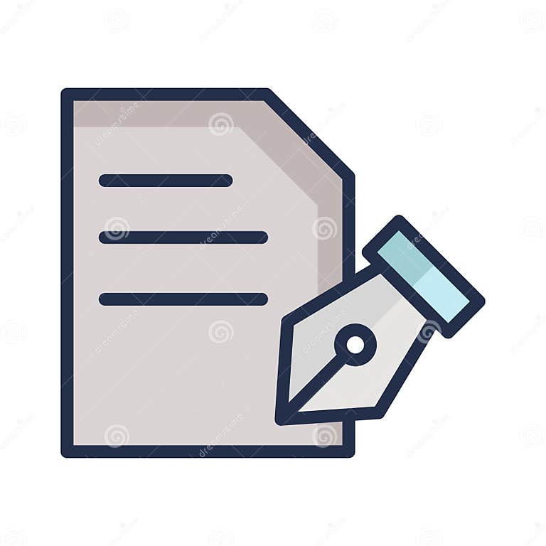 Paper Vector Icon Which Can Easily Modify or Edit Stock Vector ...