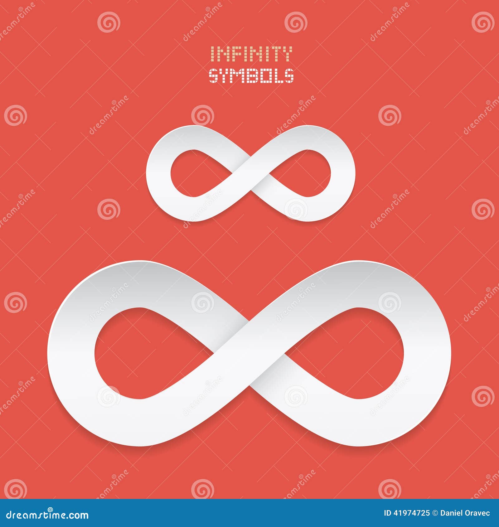 Paper Vector Infinity Symbols Stock Vector - Illustration of style ...