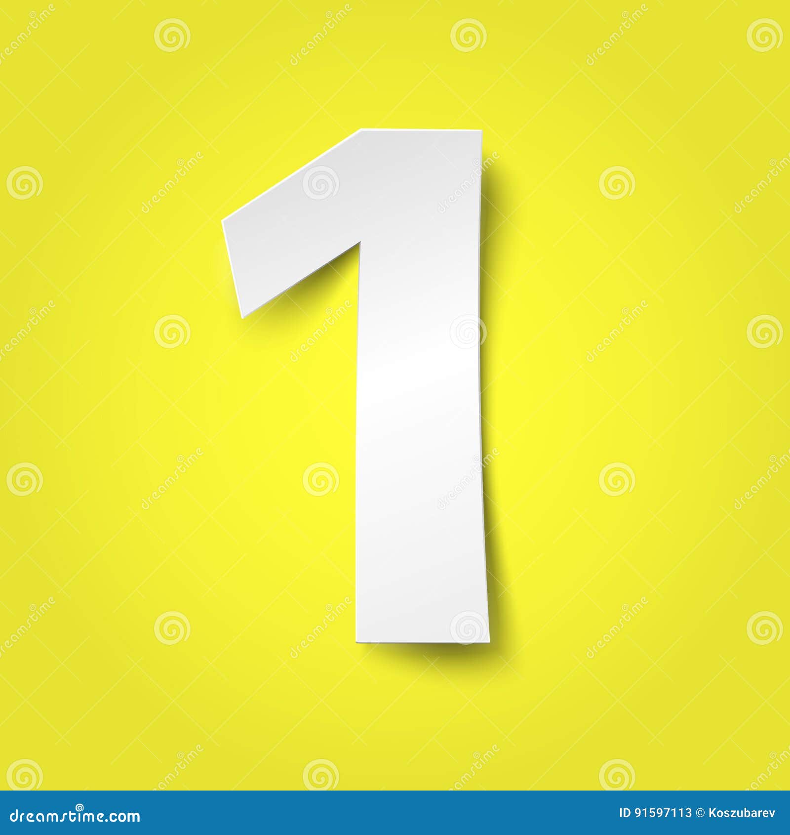 Paper vector number. stock vector. Illustration of illustraton - 91597113