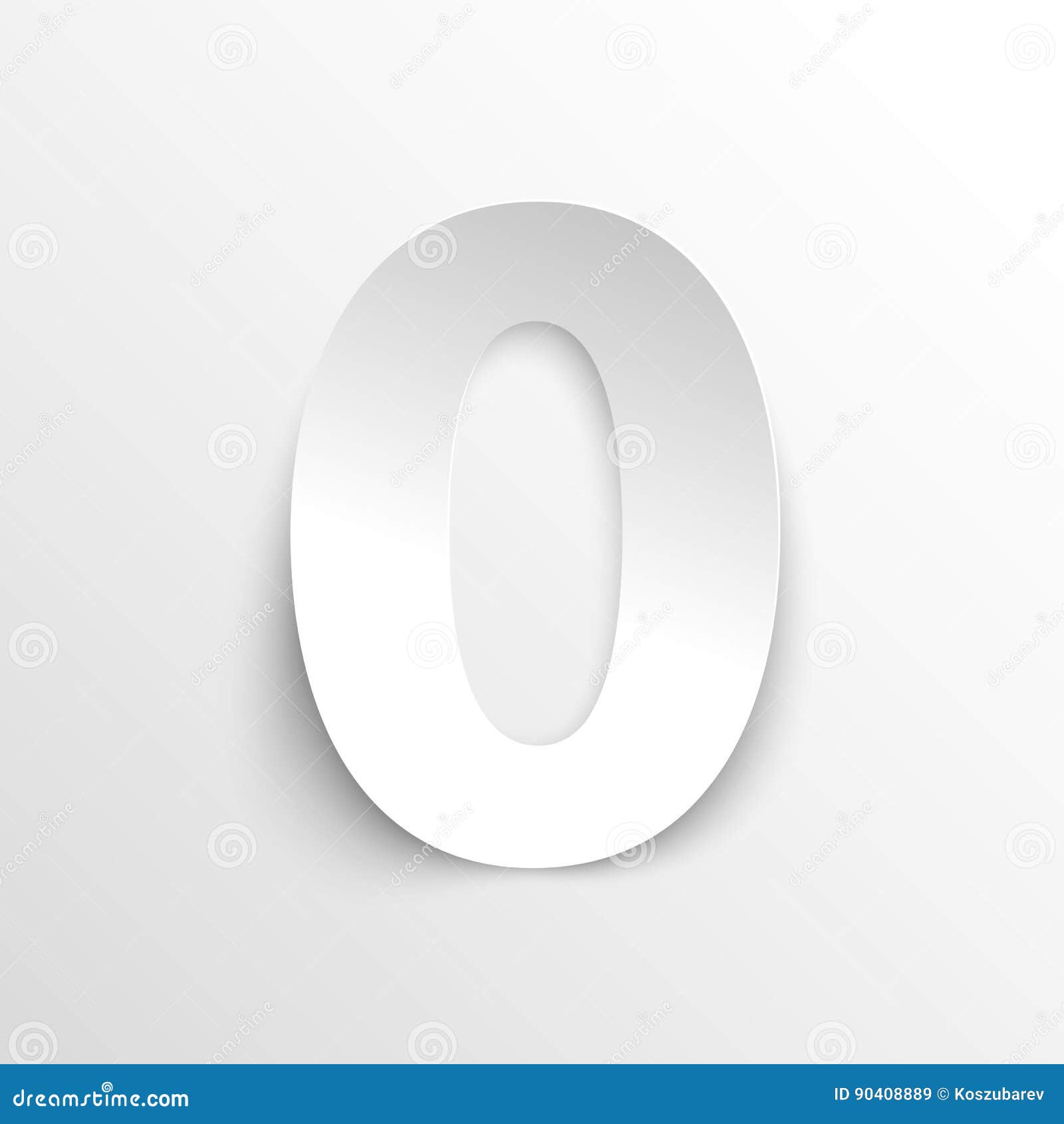 Paper vector numbers. stock vector. Illustration of paper - 90408889