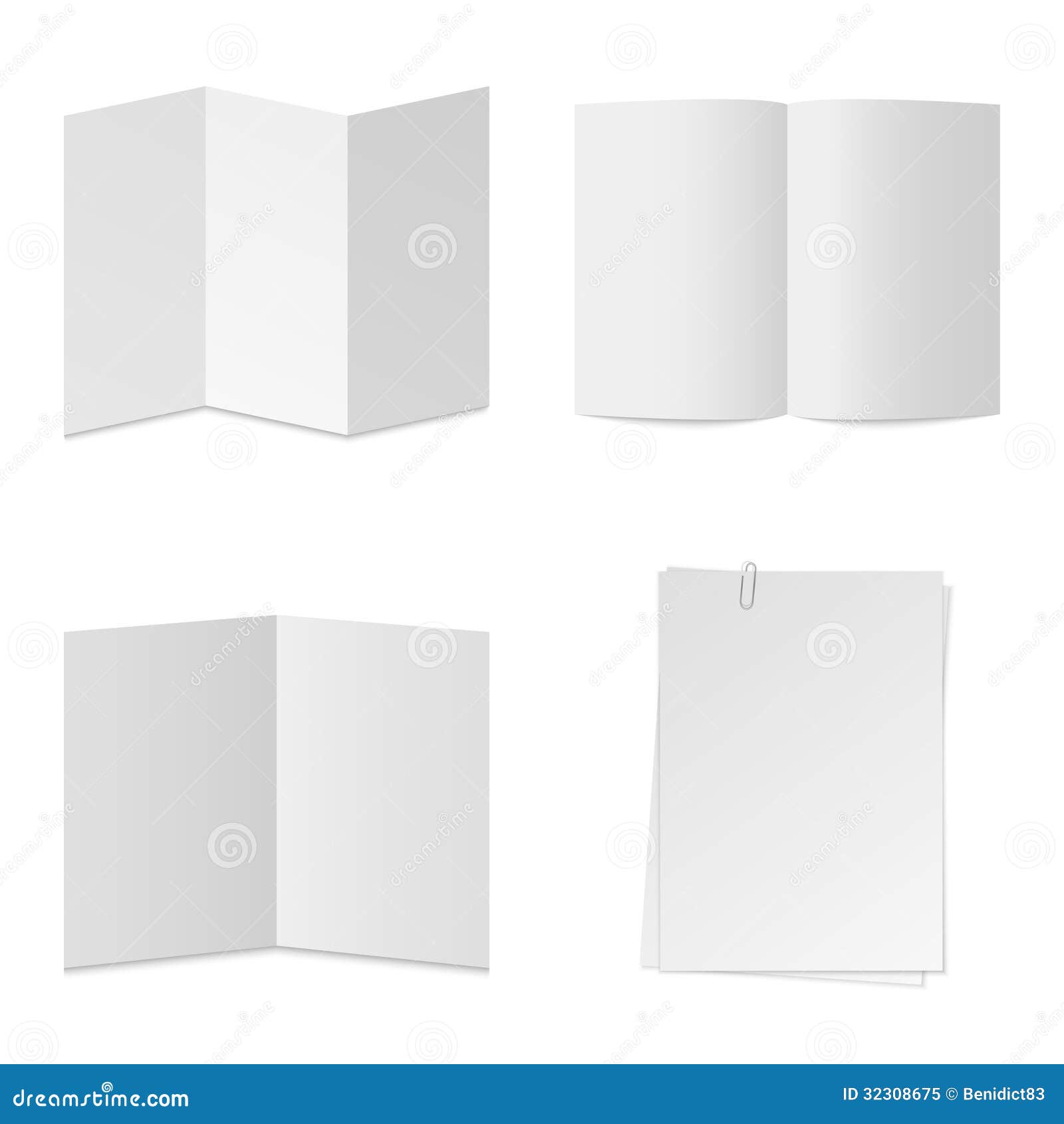 Paper vector set stock vector. Illustration of album - 32308675