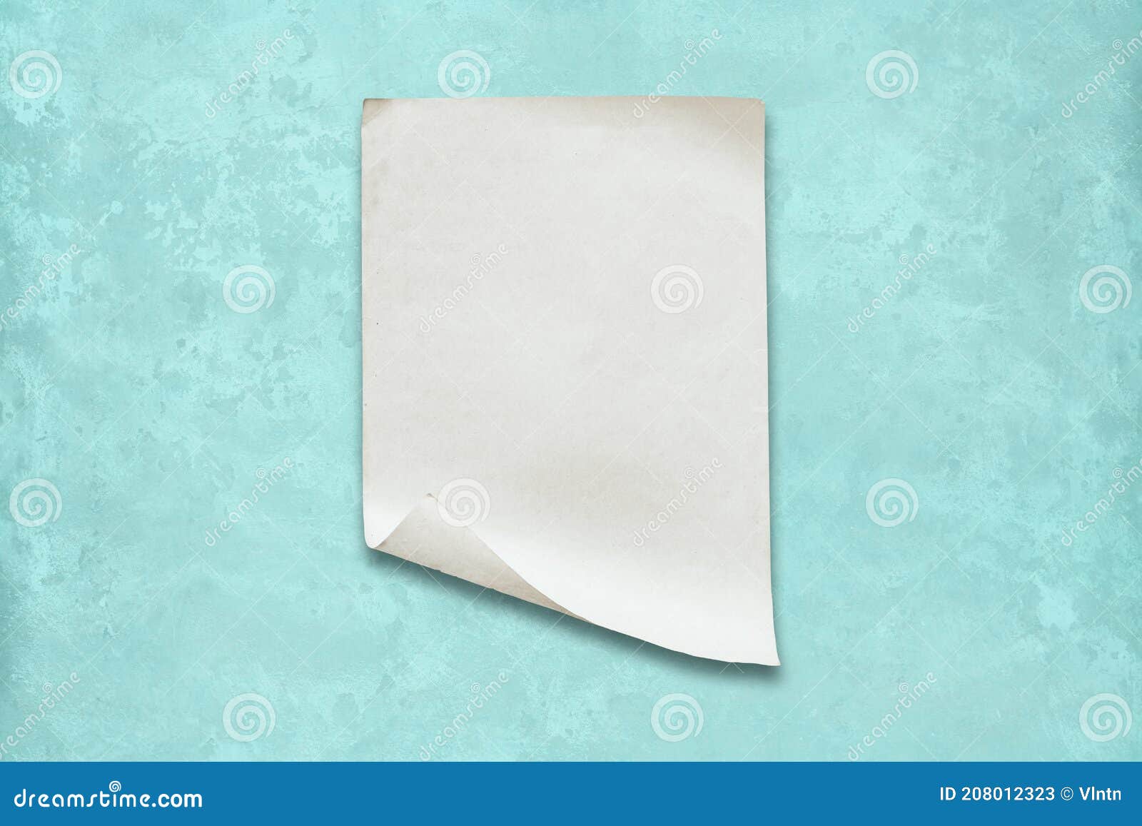 Paper on wall stock image. Image of blank, plaster, effect - 208012323