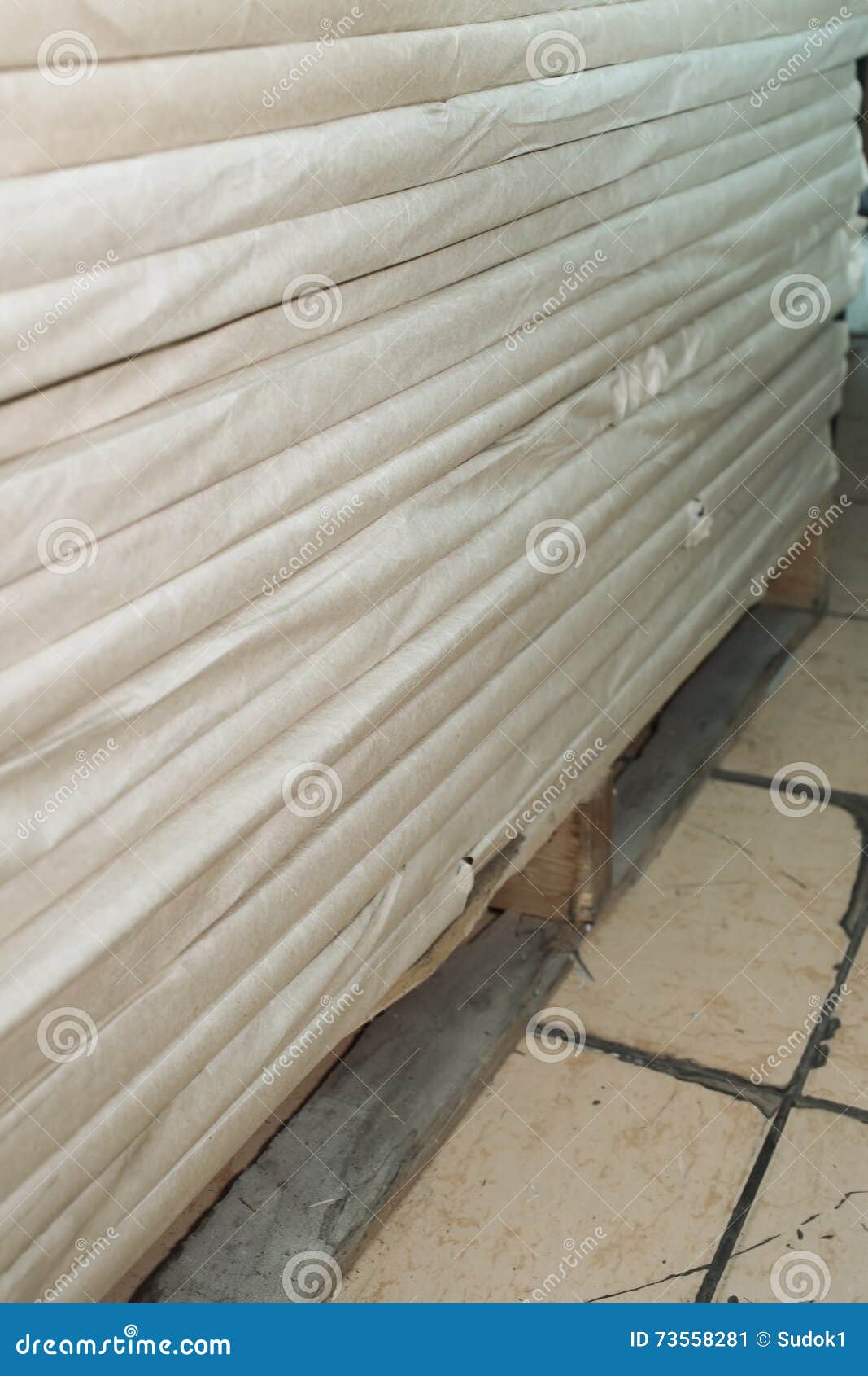 Paper Warehouse in Printing House Stock Image - Image of store ...