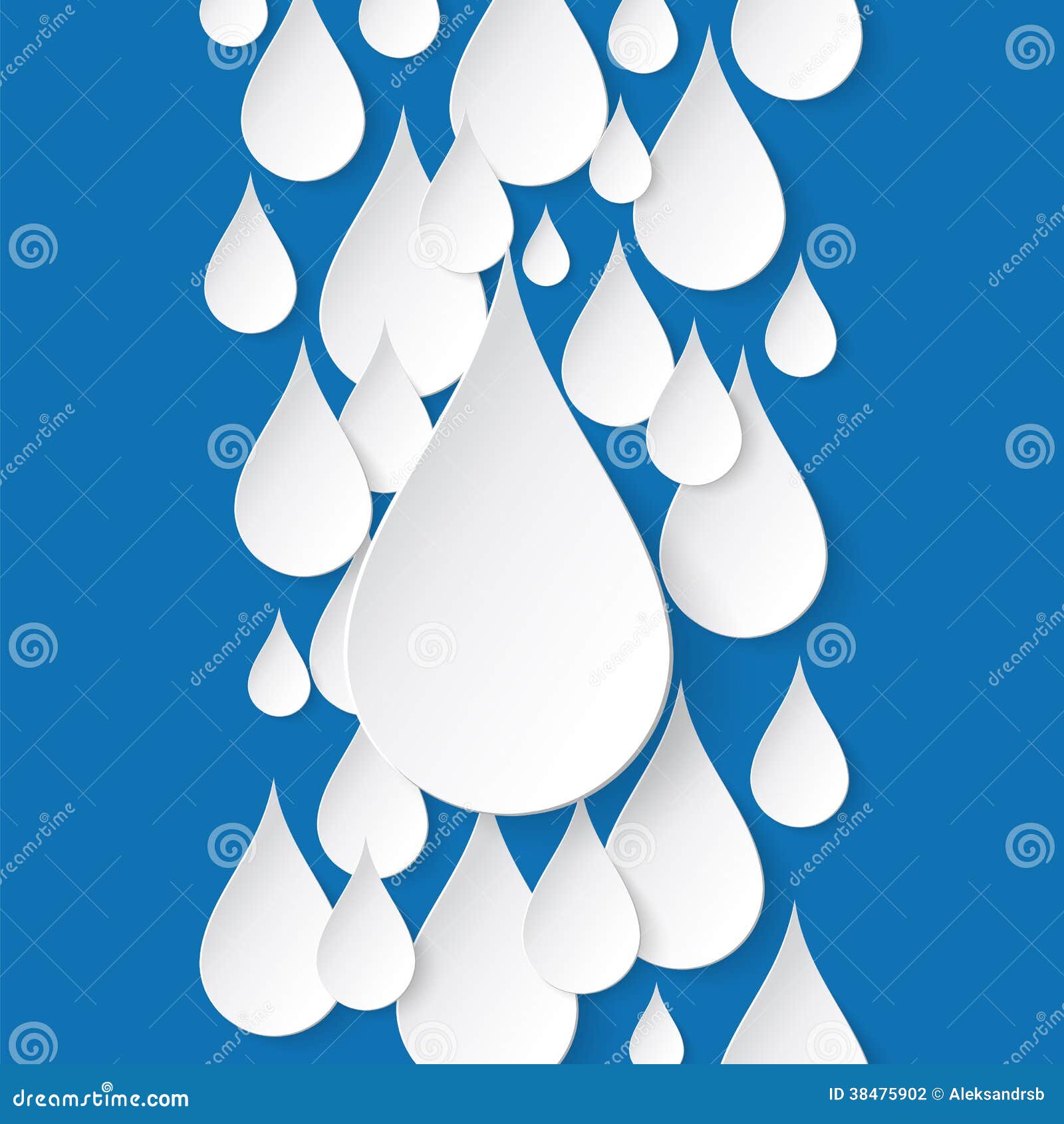 Paper Water Drop Abstract Background Stock Vector - Illustration of ...