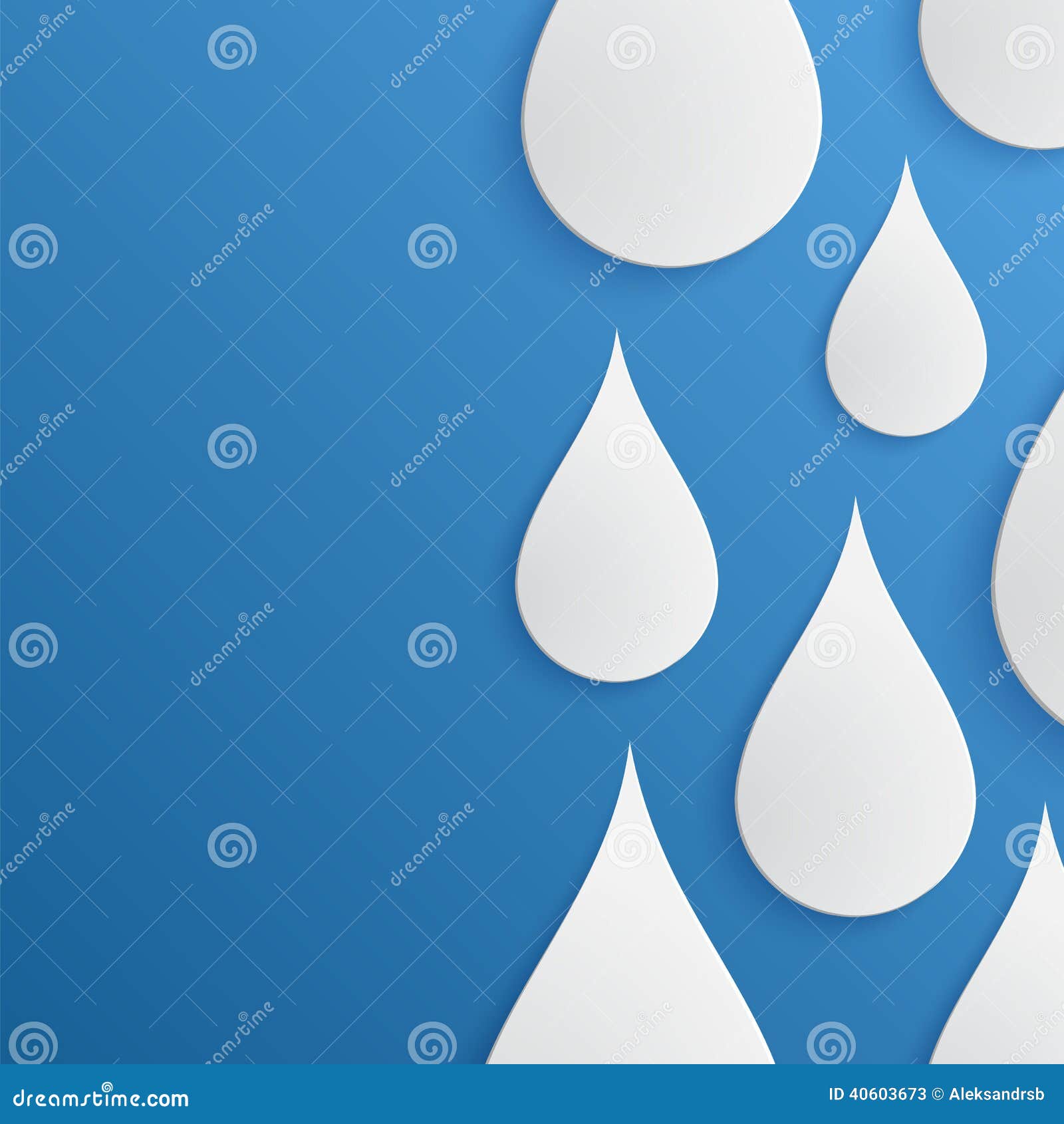 Paper Water Drop Abstract Background Stock Vector - Illustration of ...