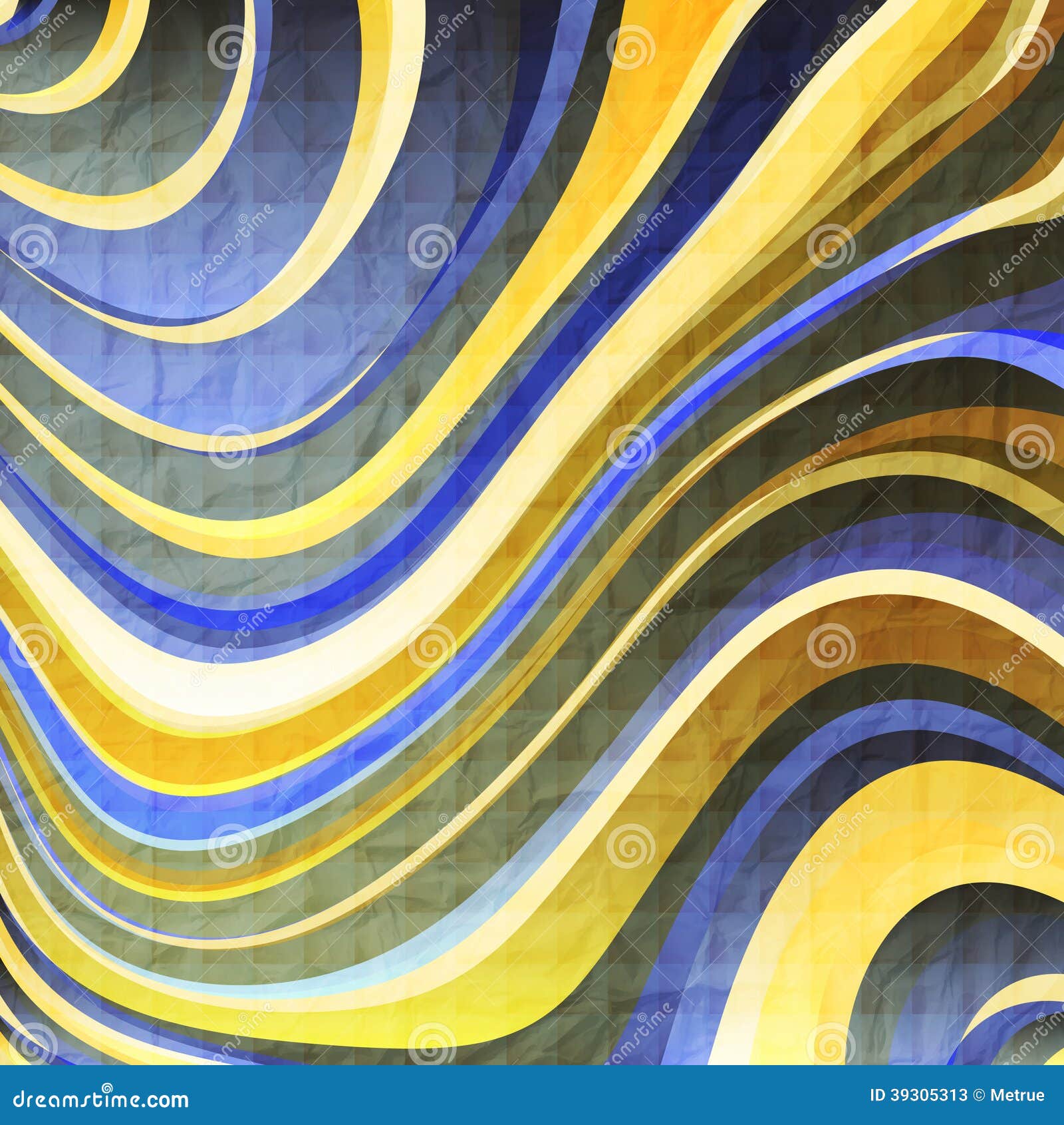 Paper waves stock vector. Illustration of colorful, square - 39305313