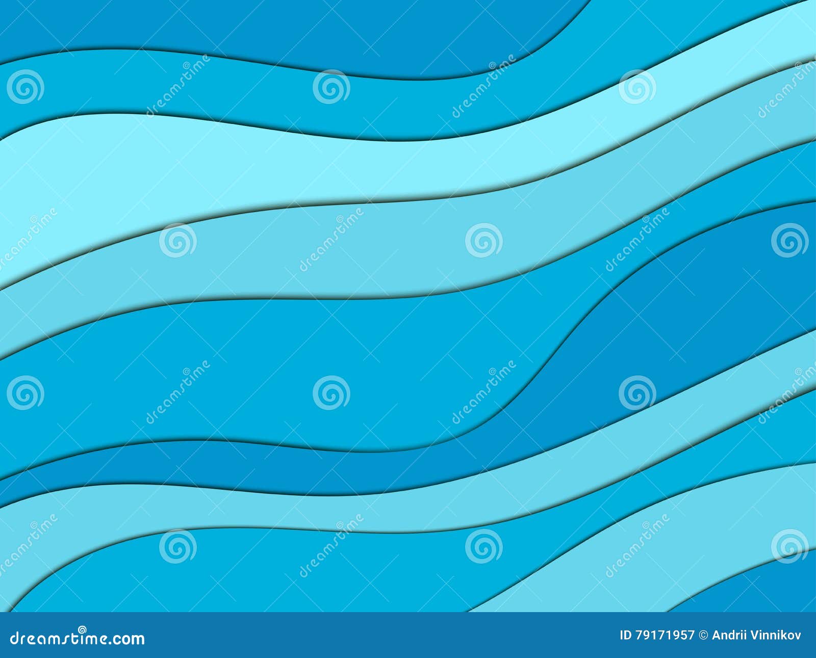 Paper Waves. Seamless Pattern from Paper Waves Stock Vector ...