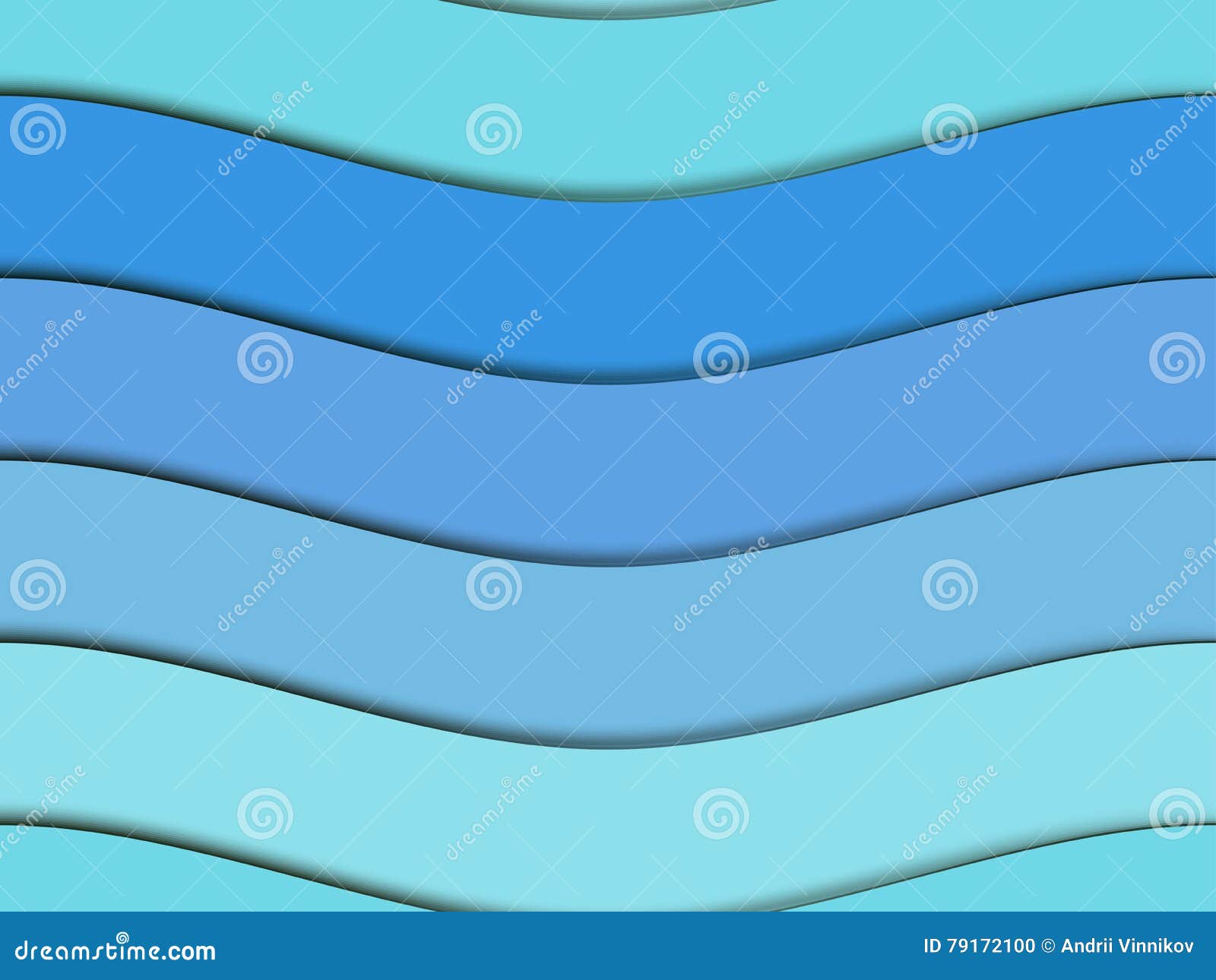 Paper Waves. Seamless Pattern from Paper Waves Stock Vector ...