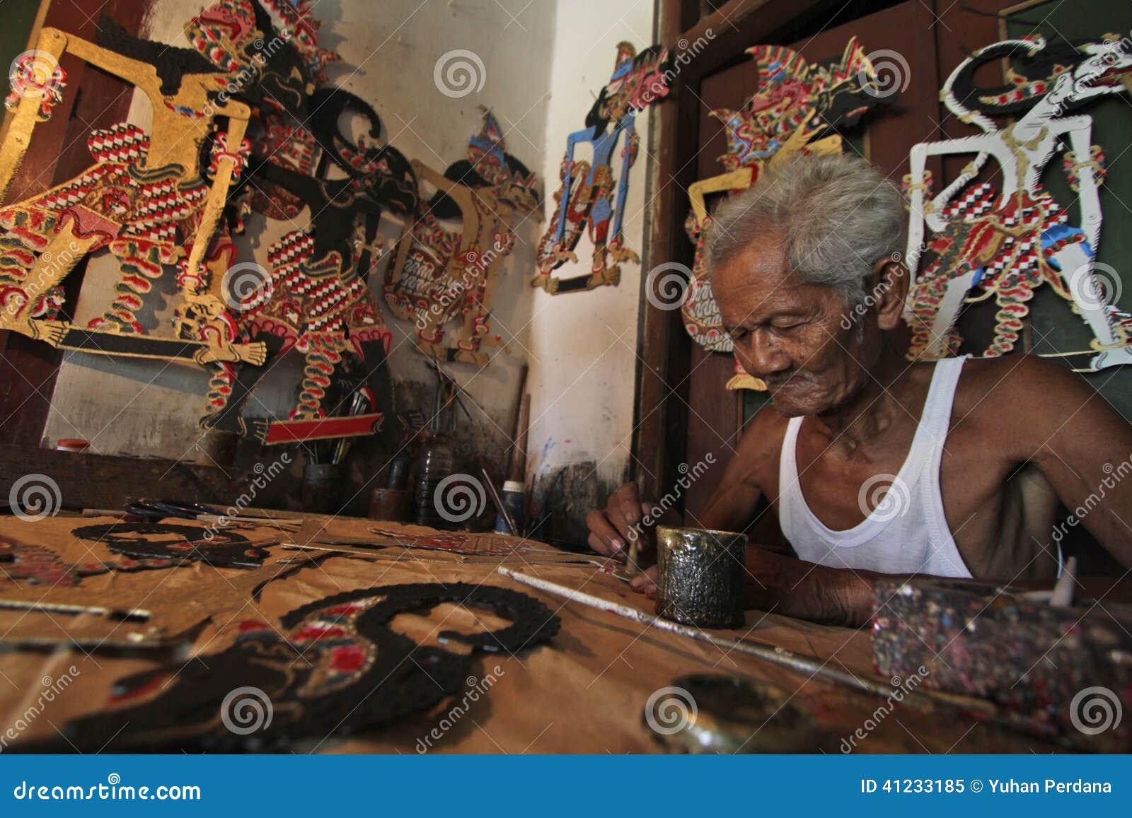 Paper Wayang Puppets editorial image. Image of sculptures - 41233185