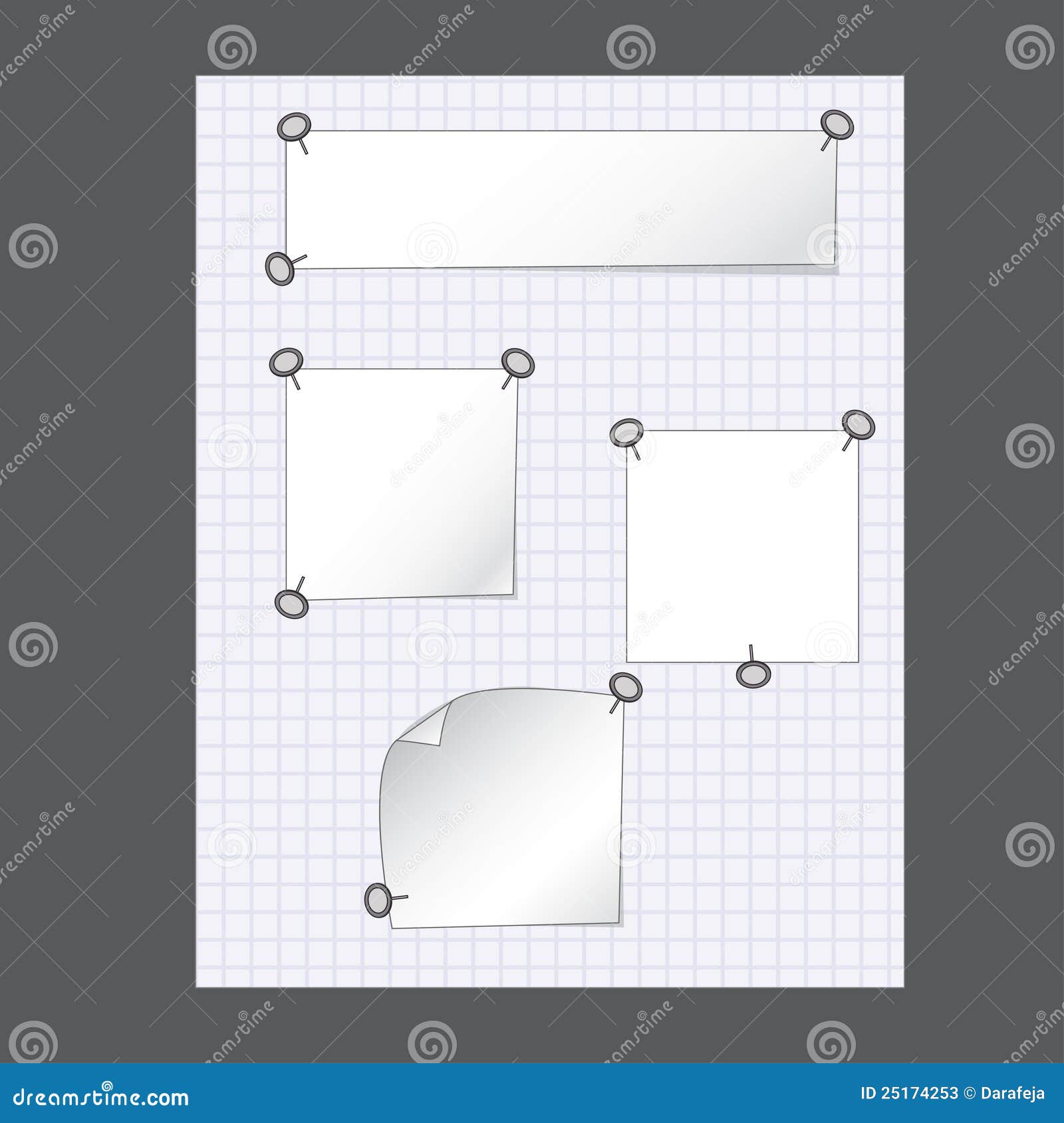 Paper Web Design with Stickers Stock Vector - Illustration of page ...