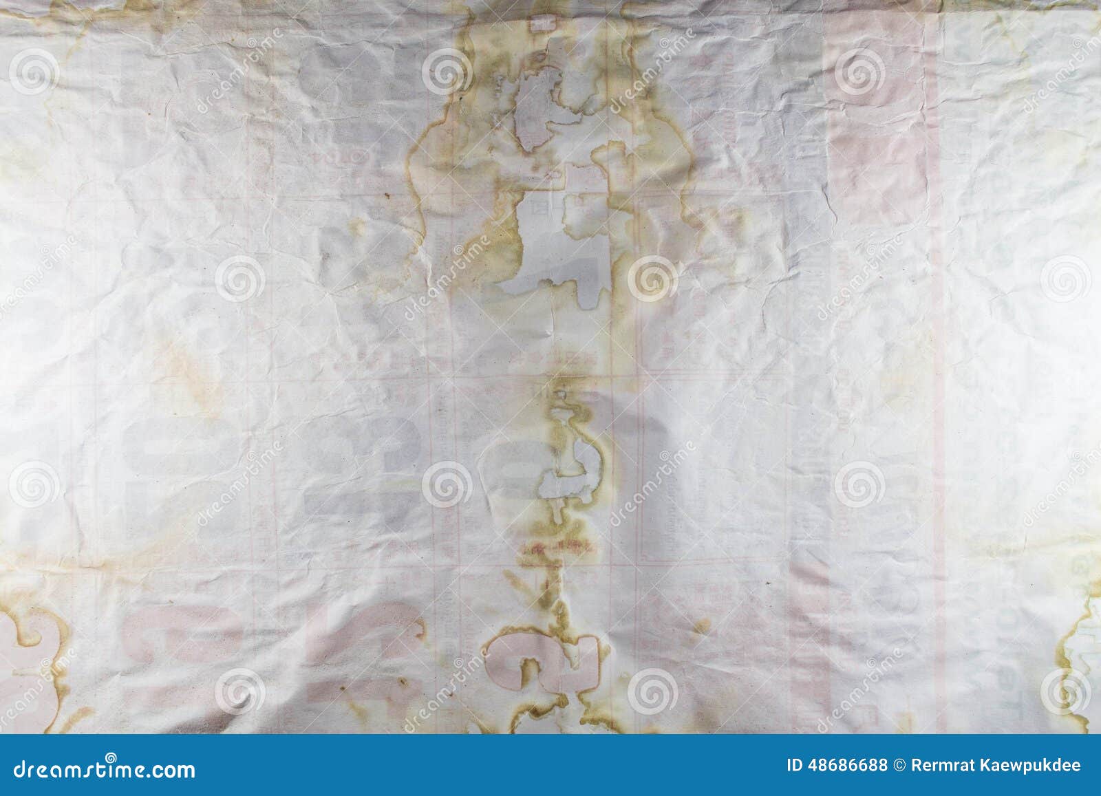 Paper wet stain. stock photo. Image of ripped, grunge - 48686688